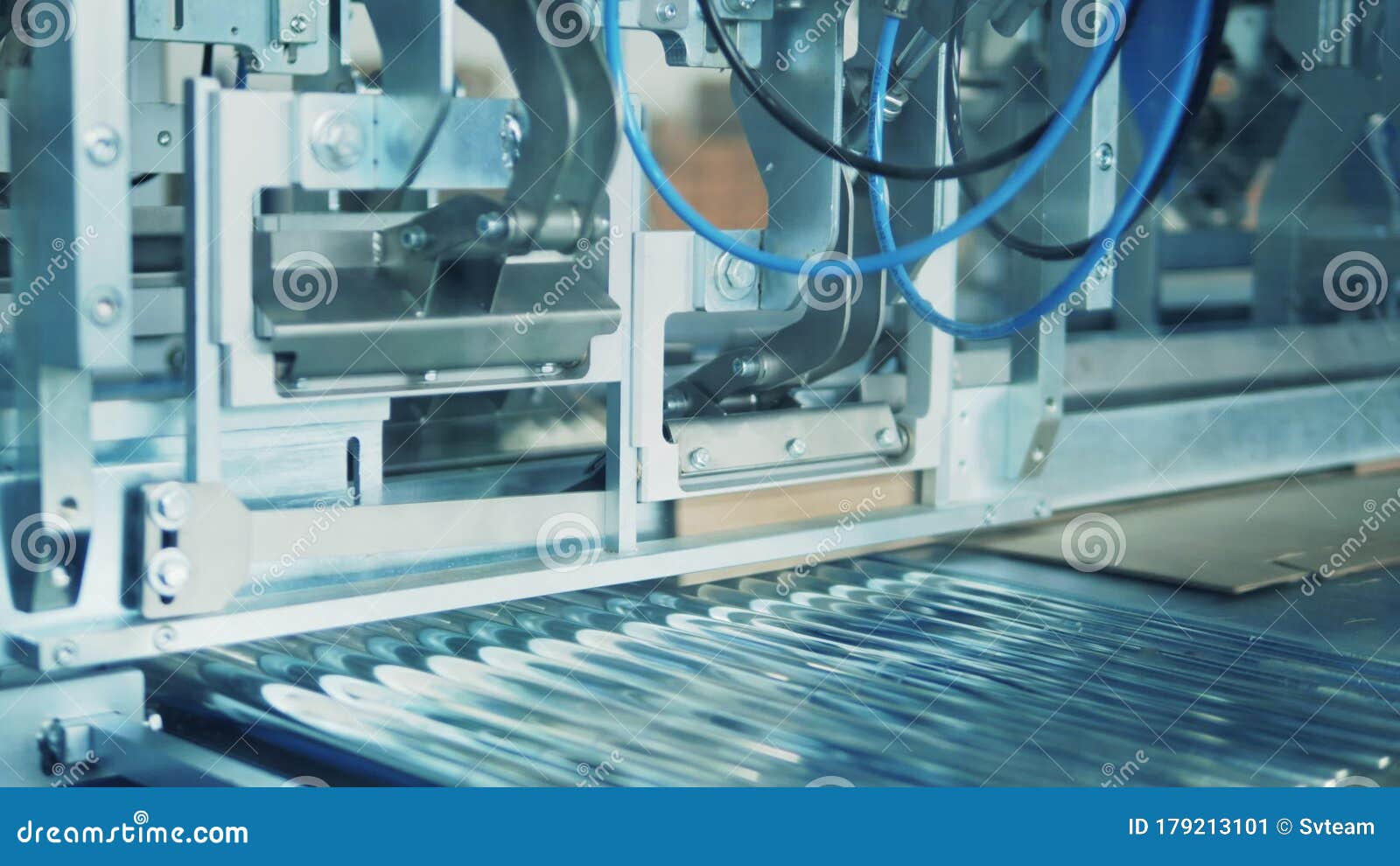 Factory Machine is Folding Cardboard Sheets into Boxes Stock Video ...