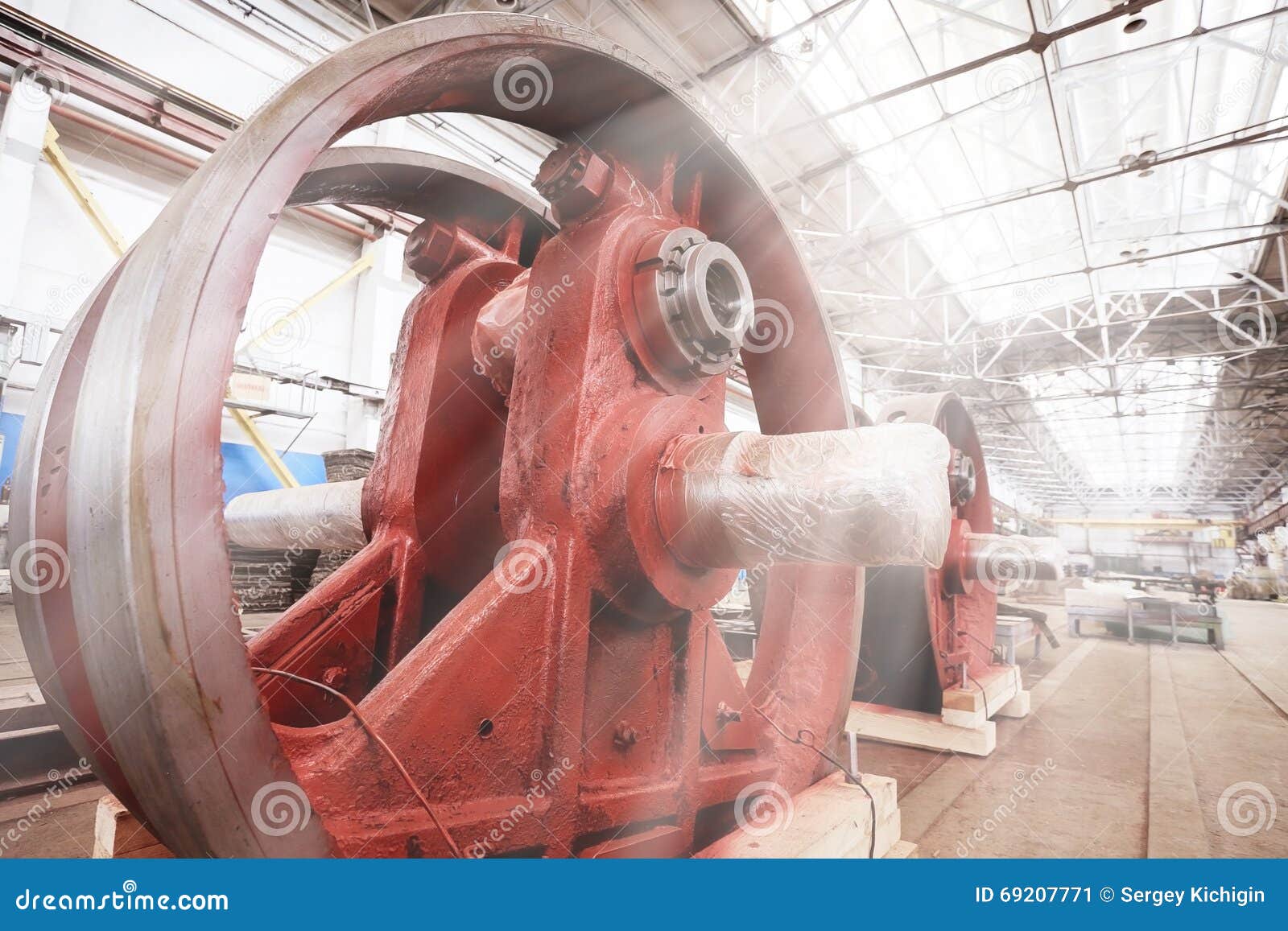 Factory with Machine in Room Stock Image - Image of iron, inside: 69207771