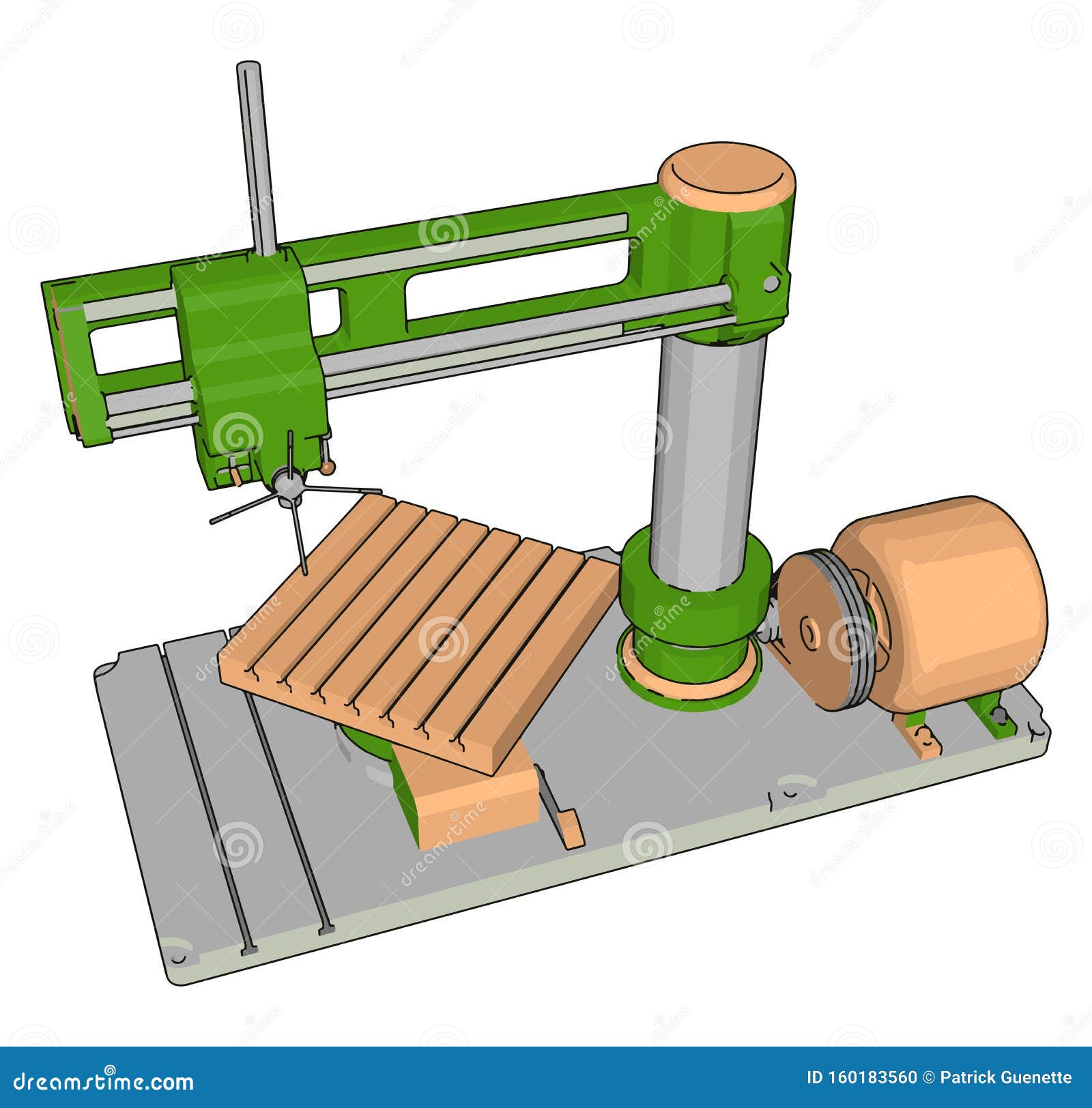 Factory Machine Tool, Illustration, Vector Stock Vector - Illustration ...