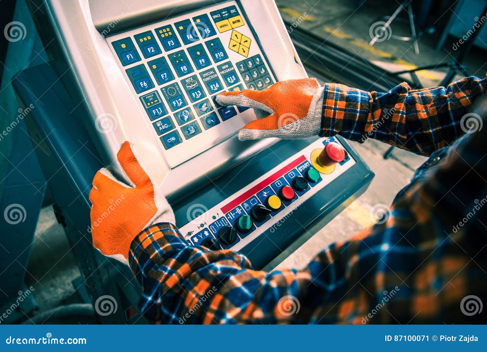 Factory Machinery Operator stock image. Image of production - 87100071
