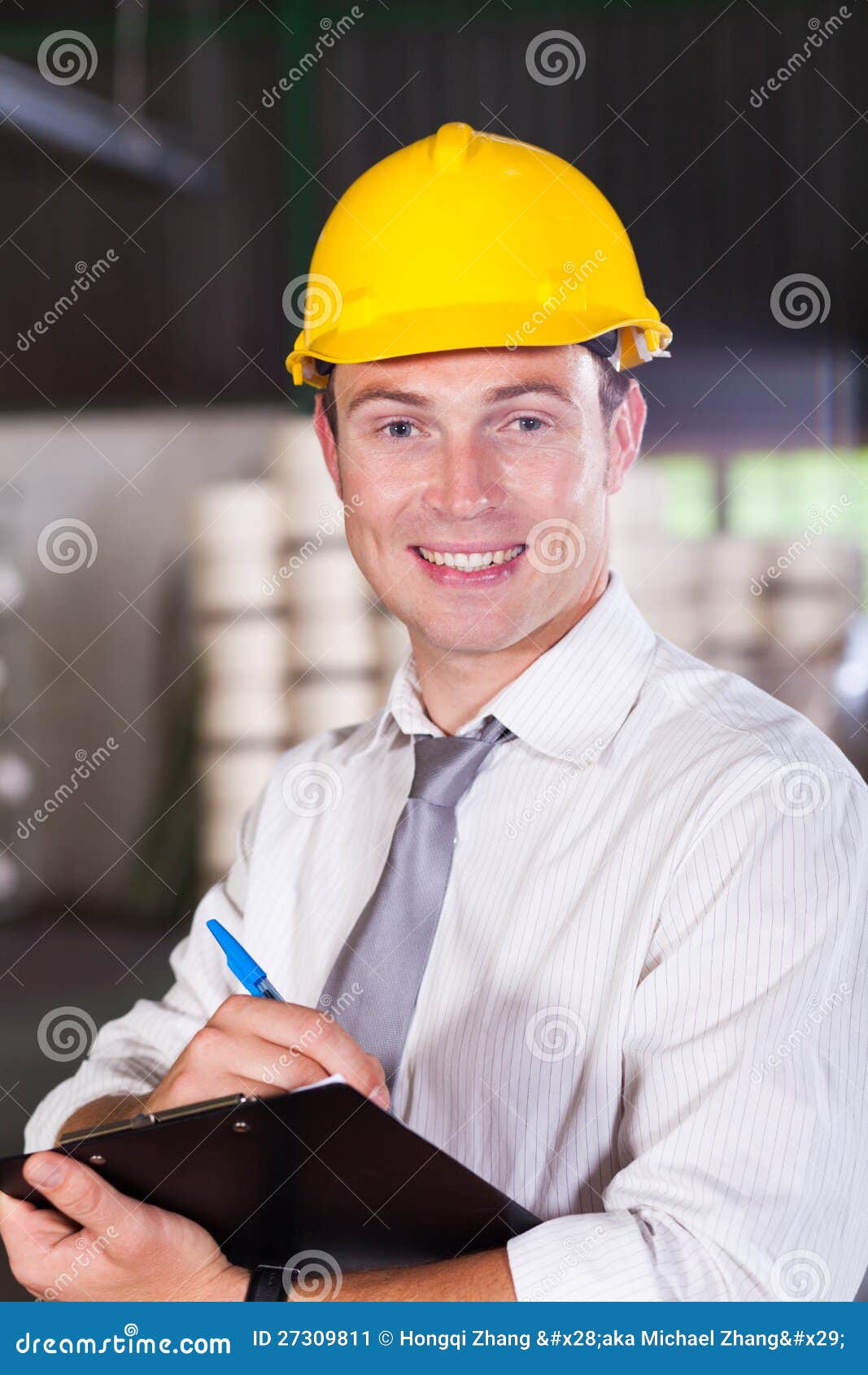 Factory manager stock image. Image of handsome, industry - 27309811