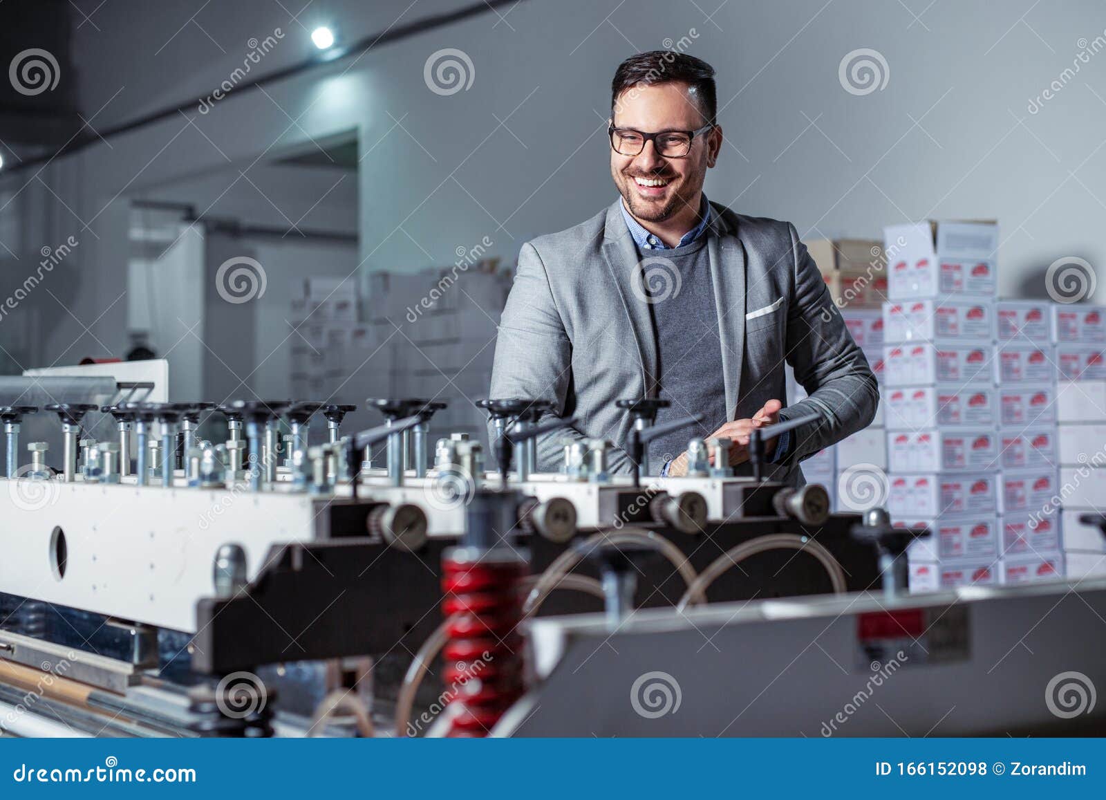 Factory Manager in Inspection of Manufacturing. Stock Photo - Image of ...
