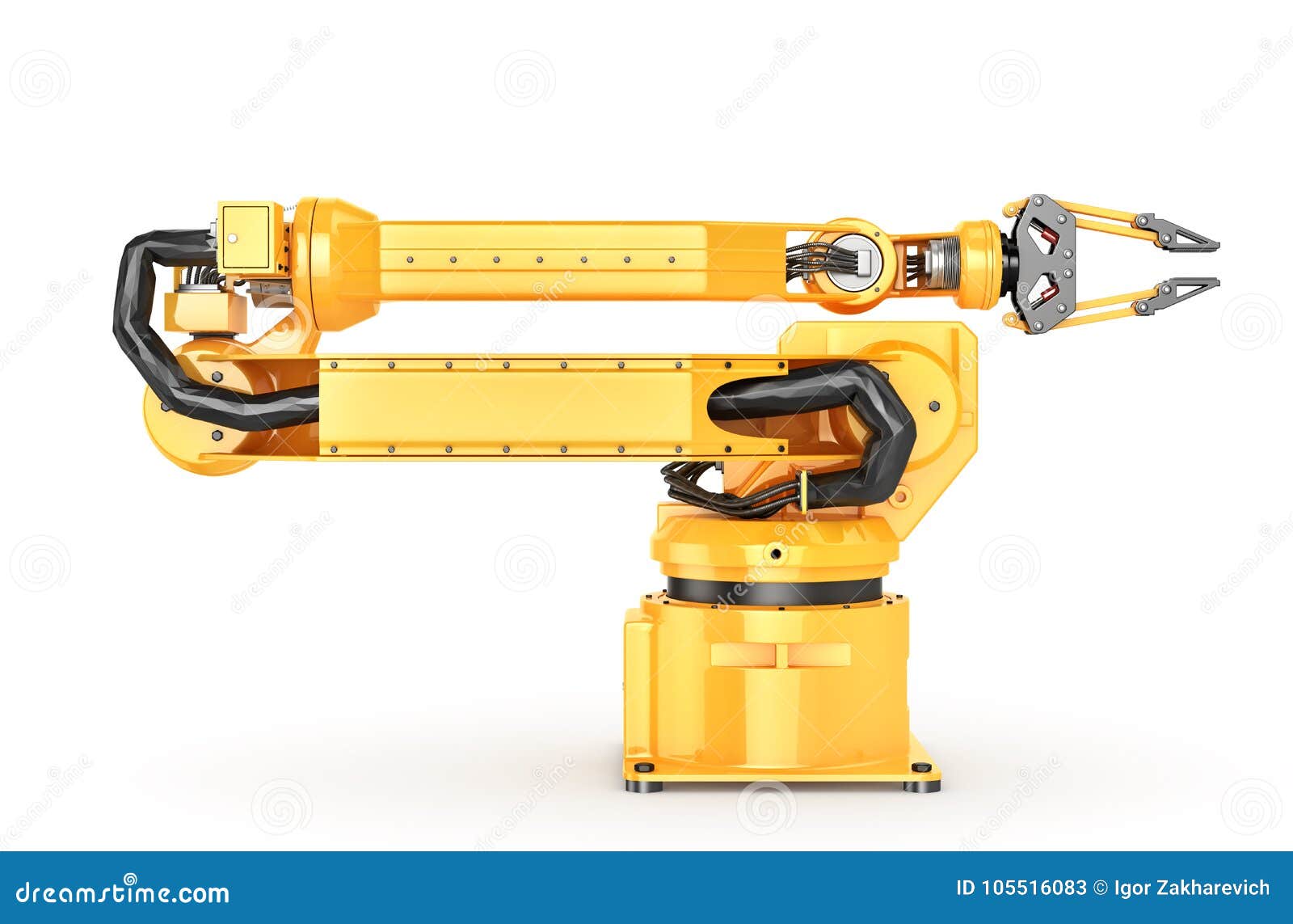 Factory Manipulator. Automatic Hand for Conveyor Stock Illustration ...