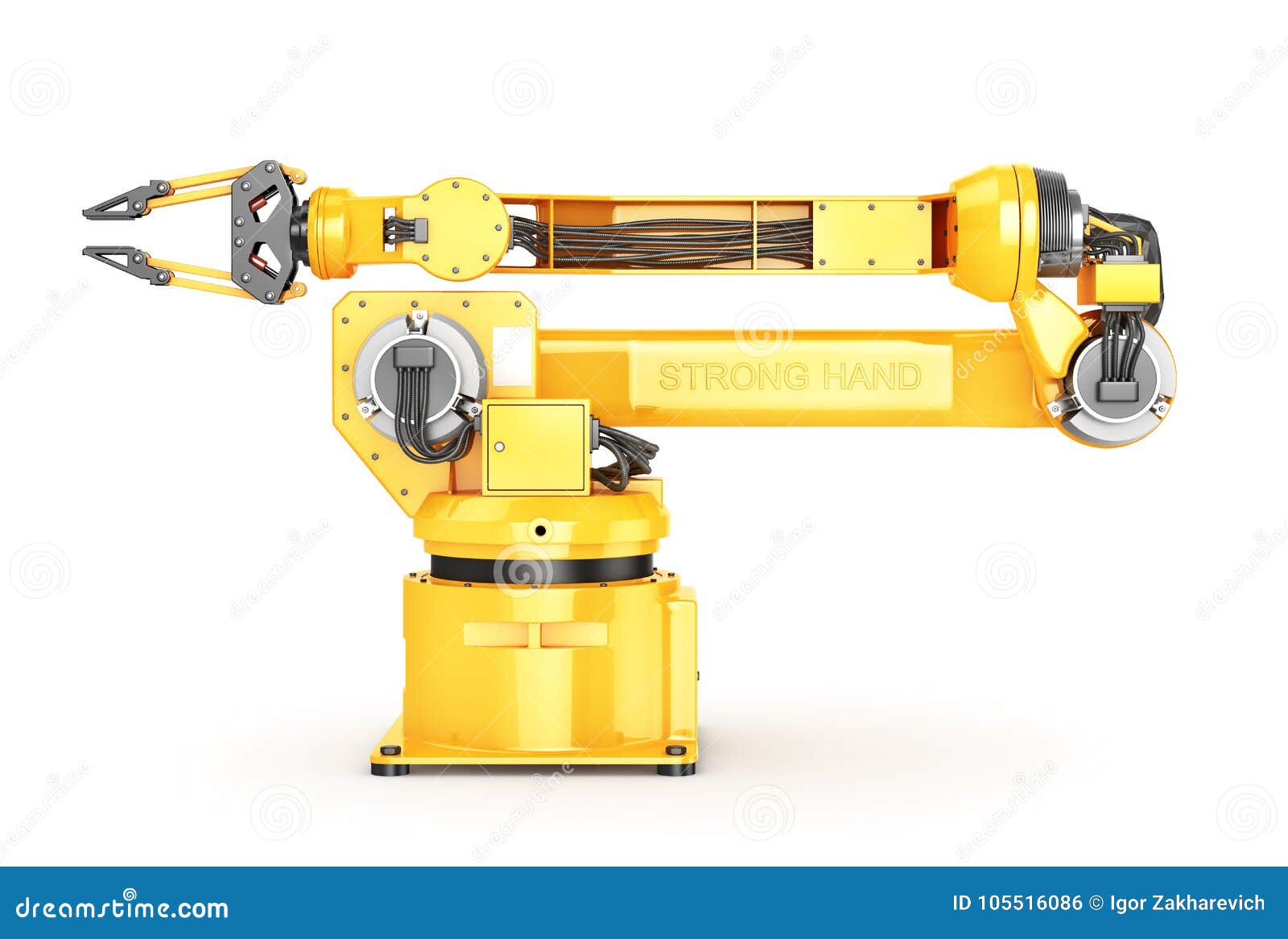 Factory Manipulator. Automatic Hand for Conveyor Stock Illustration ...