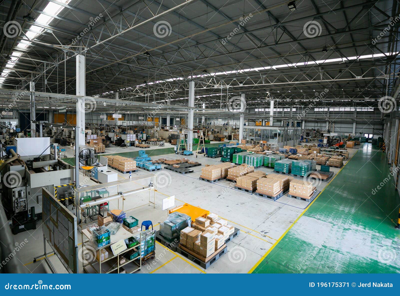 Factory Material Storage Area, Warehouse for Keep Stock, Manufacturing ...