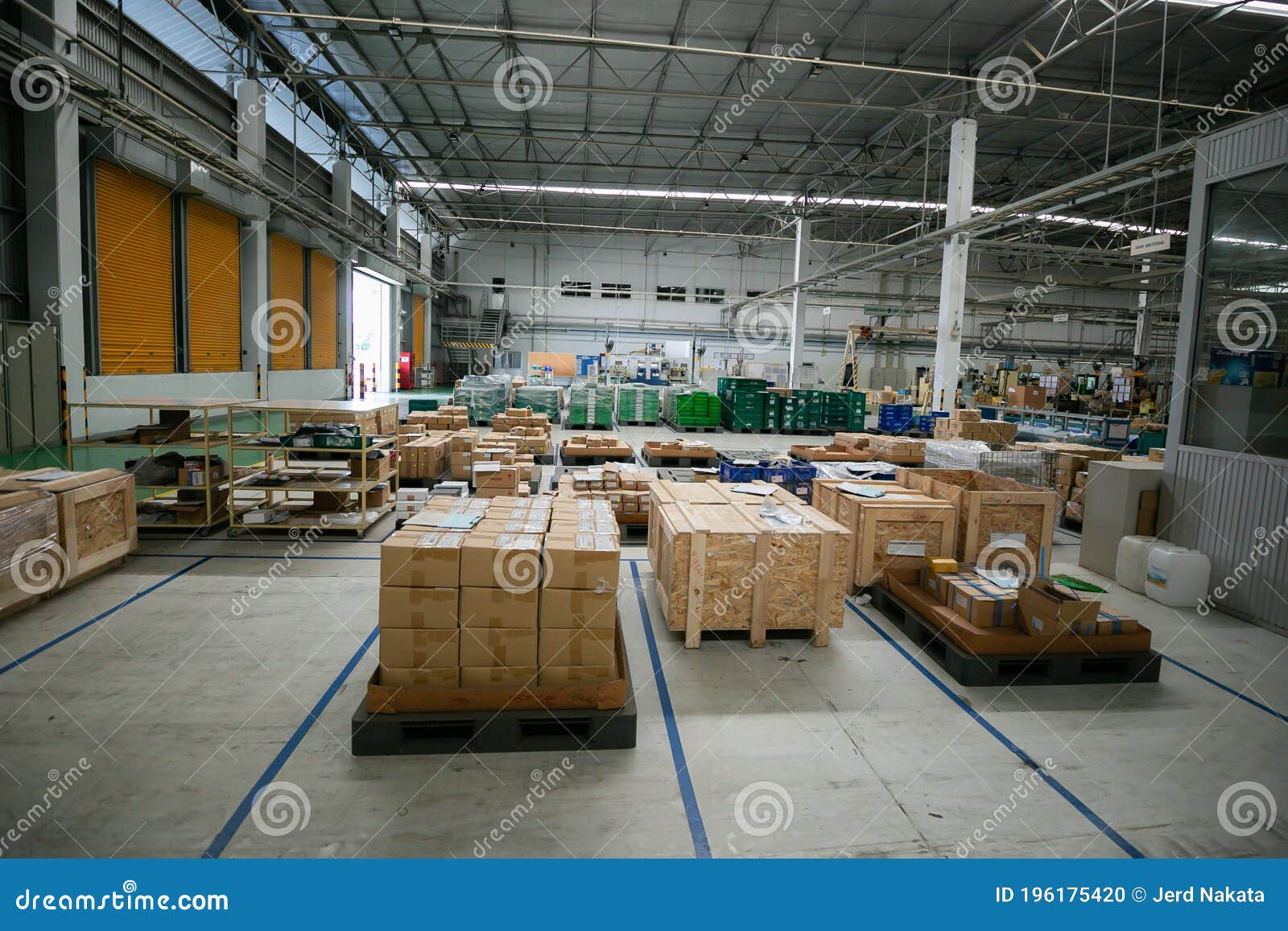 Factory Material Storage Area, Warehouse for Keep Stock, Manufacturing ...