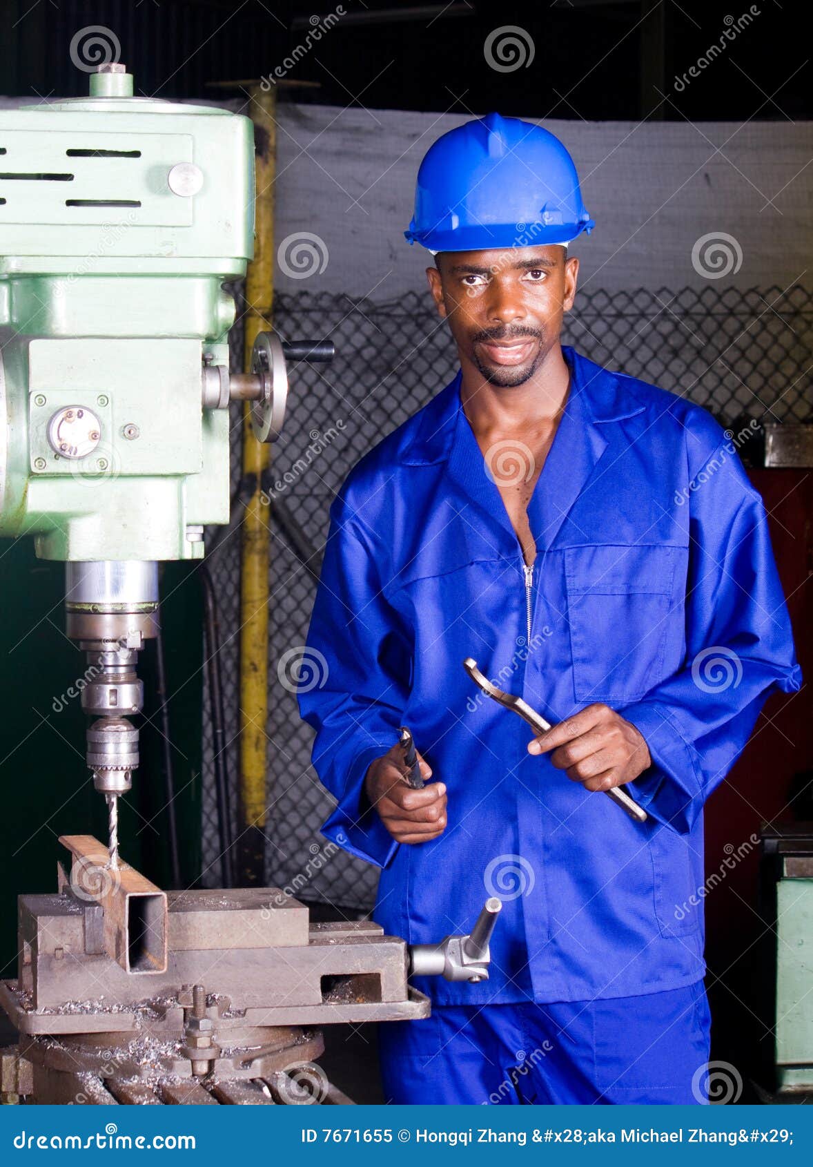 Factory mechanic at work stock image. Image of labor, apprentice - 7671655