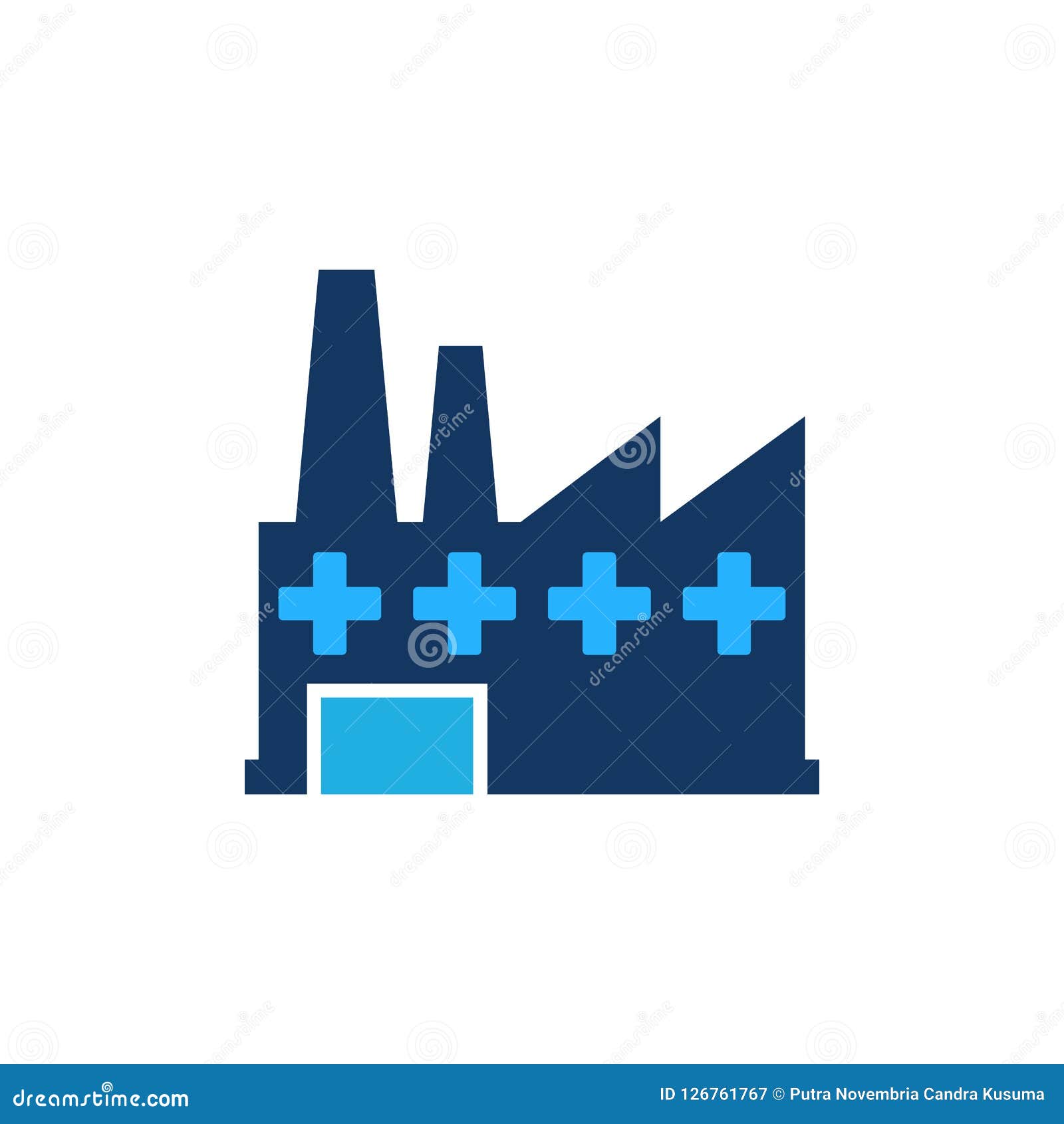 Factory Medical Logo Icon Design Stock Vector - Illustration of design ...