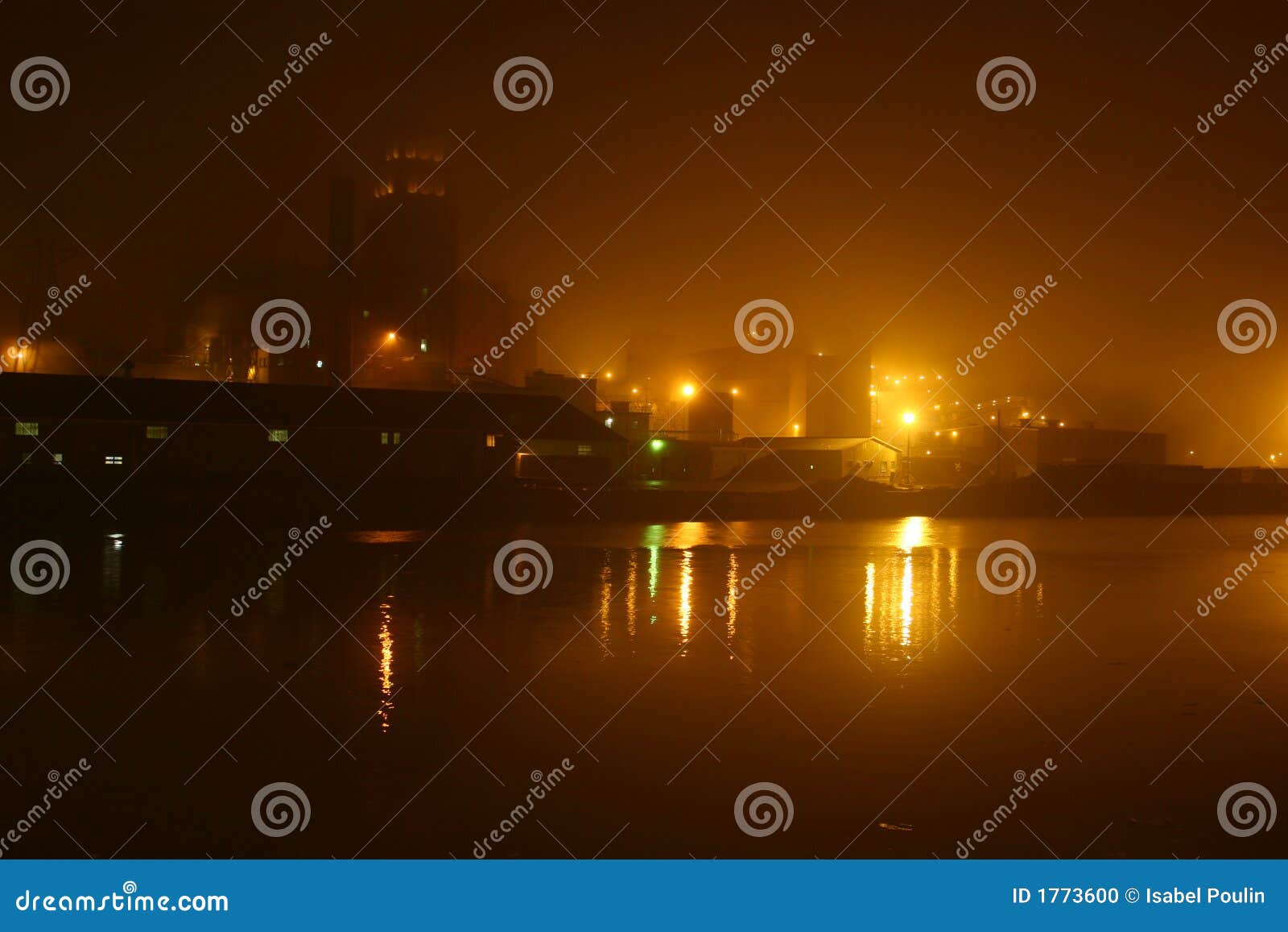 Factory in the mist stock photo. Image of industry, pollution - 1773600