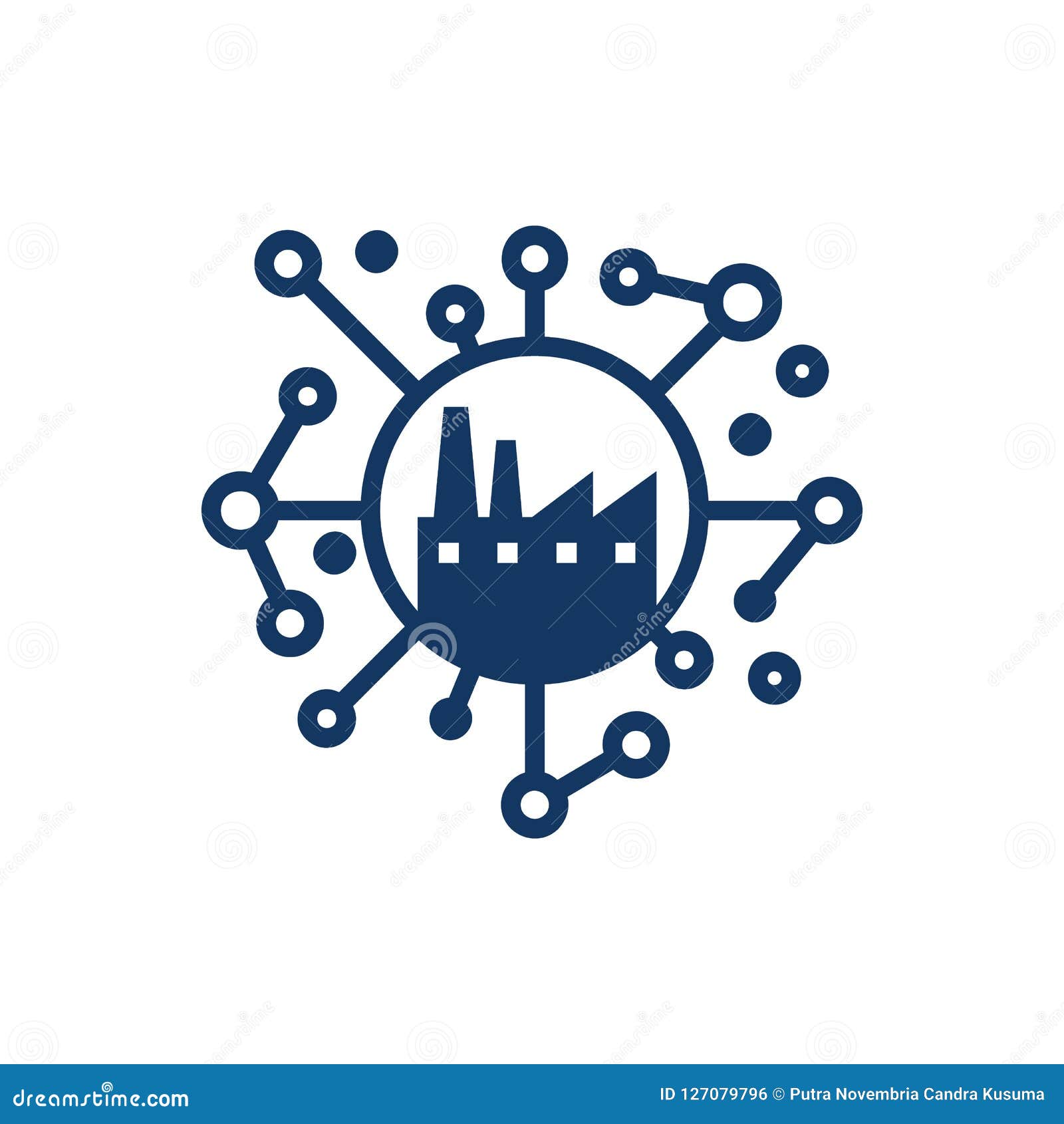 Factory Network Logo Icon Design Stock Vector - Illustration of ...