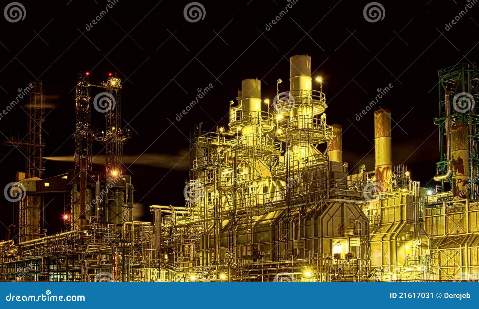 Factory at night stock image. Image of flue, chimny, vent - 21617031