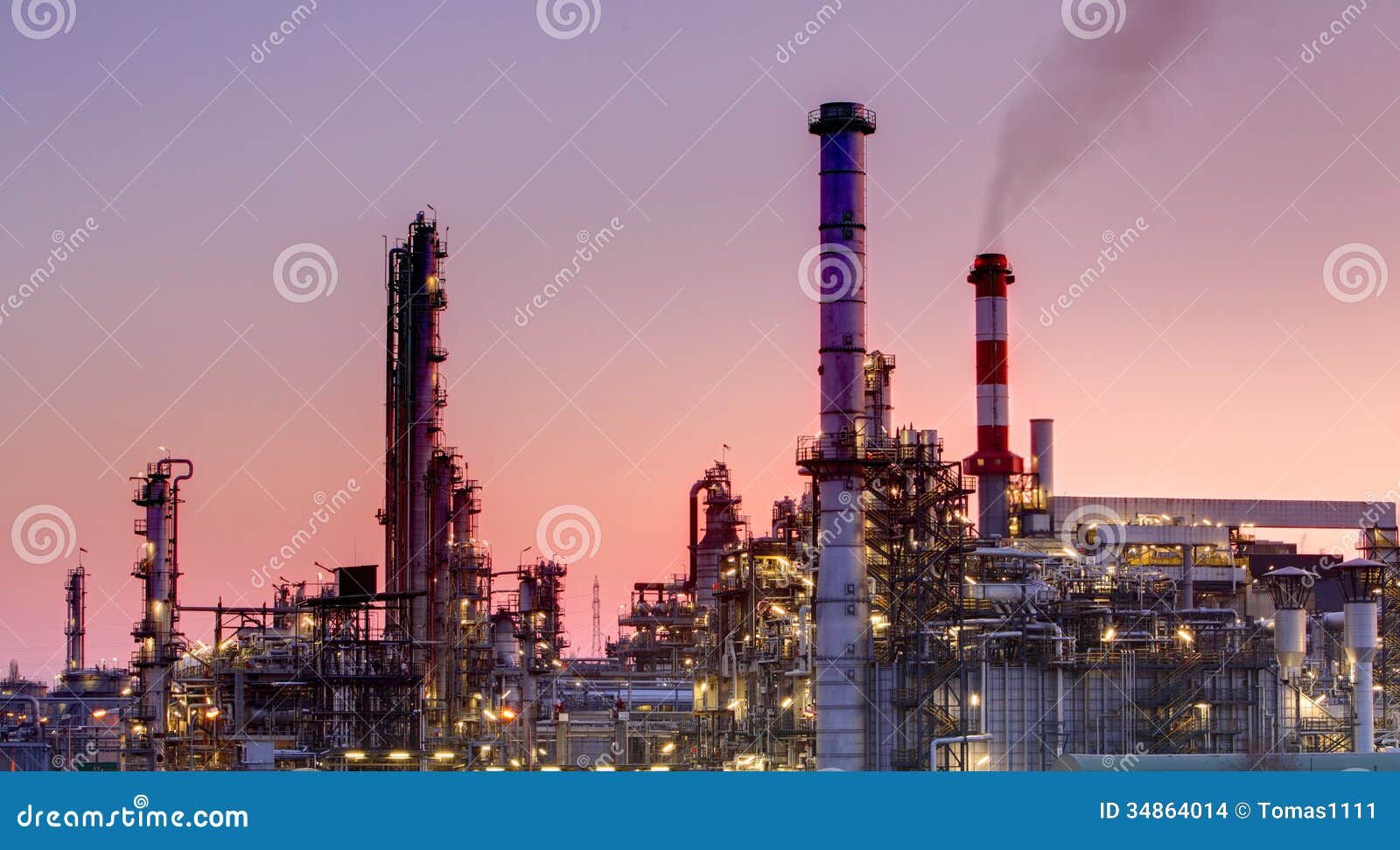 Factory - Oil Industrial Building Stock Photo - Image of plant ...