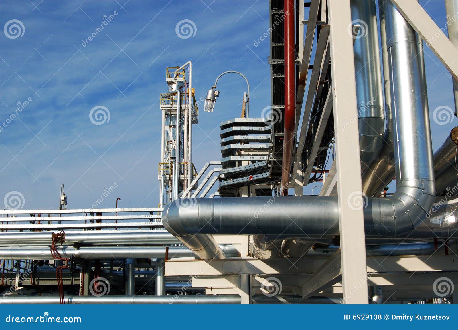 Factory on oil refining stock photo. Image of pollution - 6929138