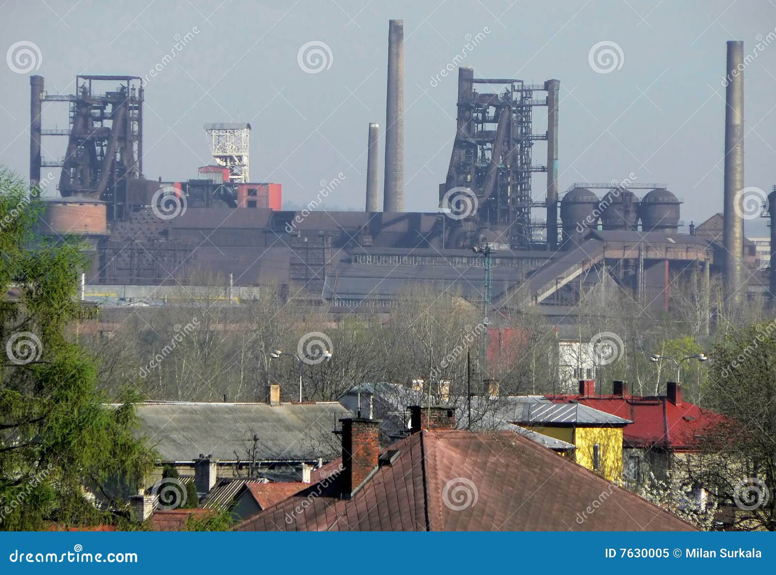 Factory in Ostrava stock image. Image of chimney, pollute - 7630005