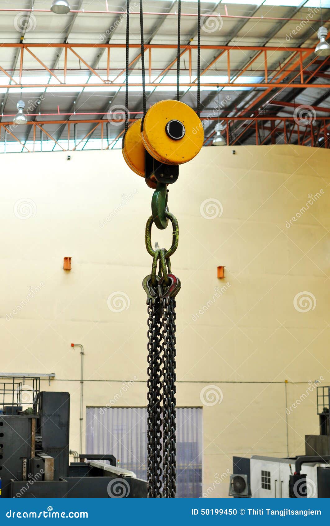 Factory overhead crane stock photo. Image of gear, object - 50199450