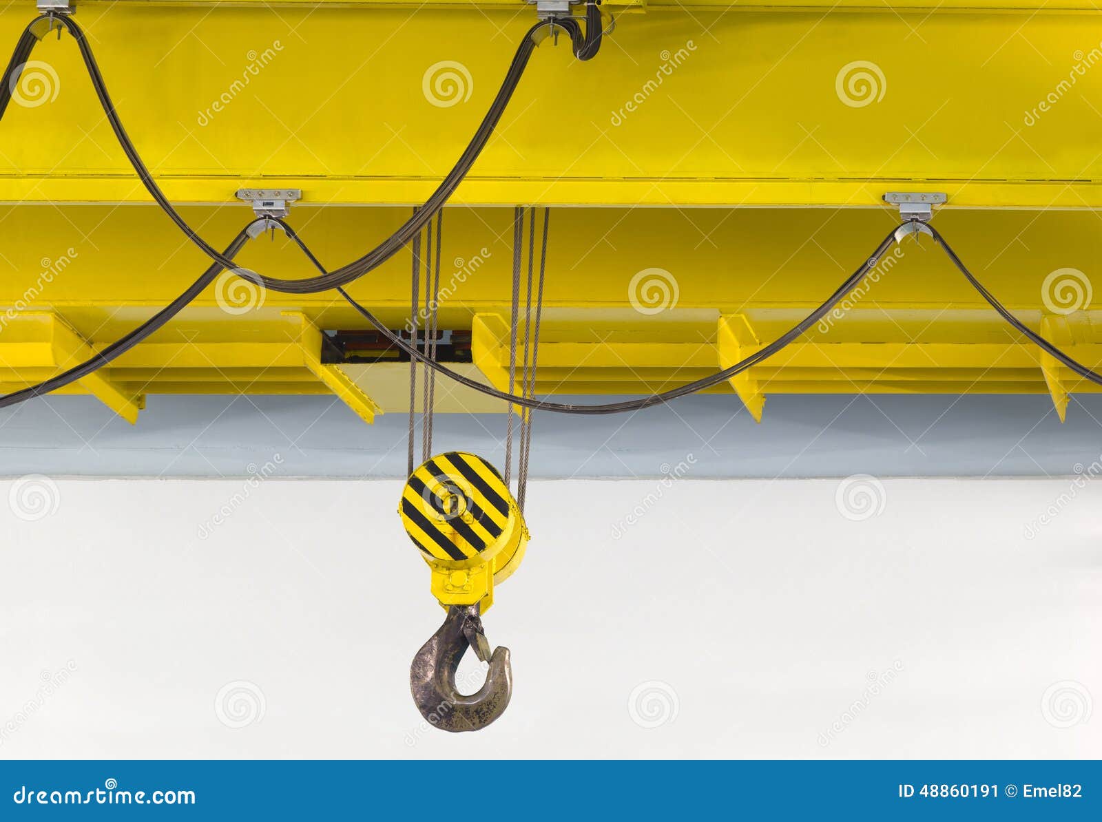 Factory overhead crane stock image. Image of electricity - 48860191