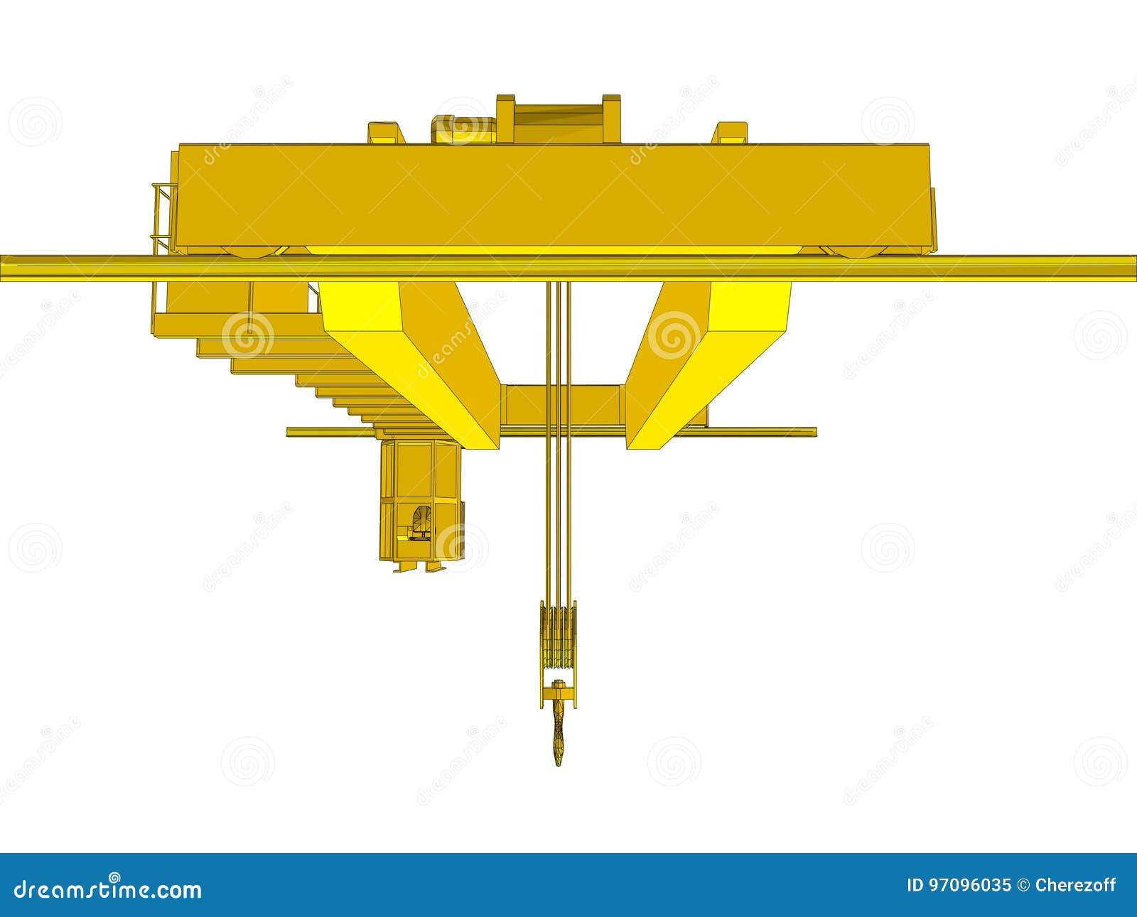 Factory overhead crane stock vector. Illustration of transportation ... Factory overhead crane stock vector. Illustration of transportation ...