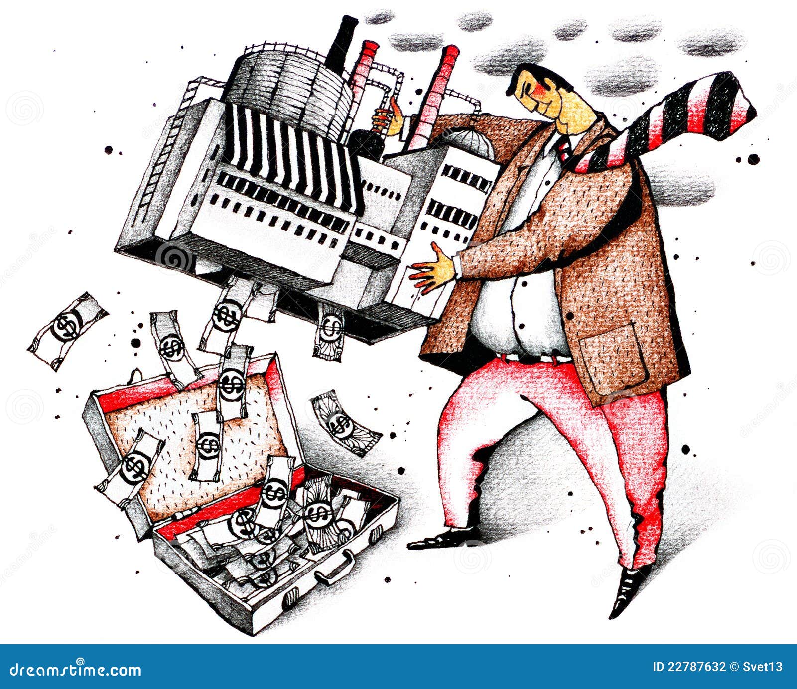 Factory owner stock illustration. Illustration of facility - 22787632