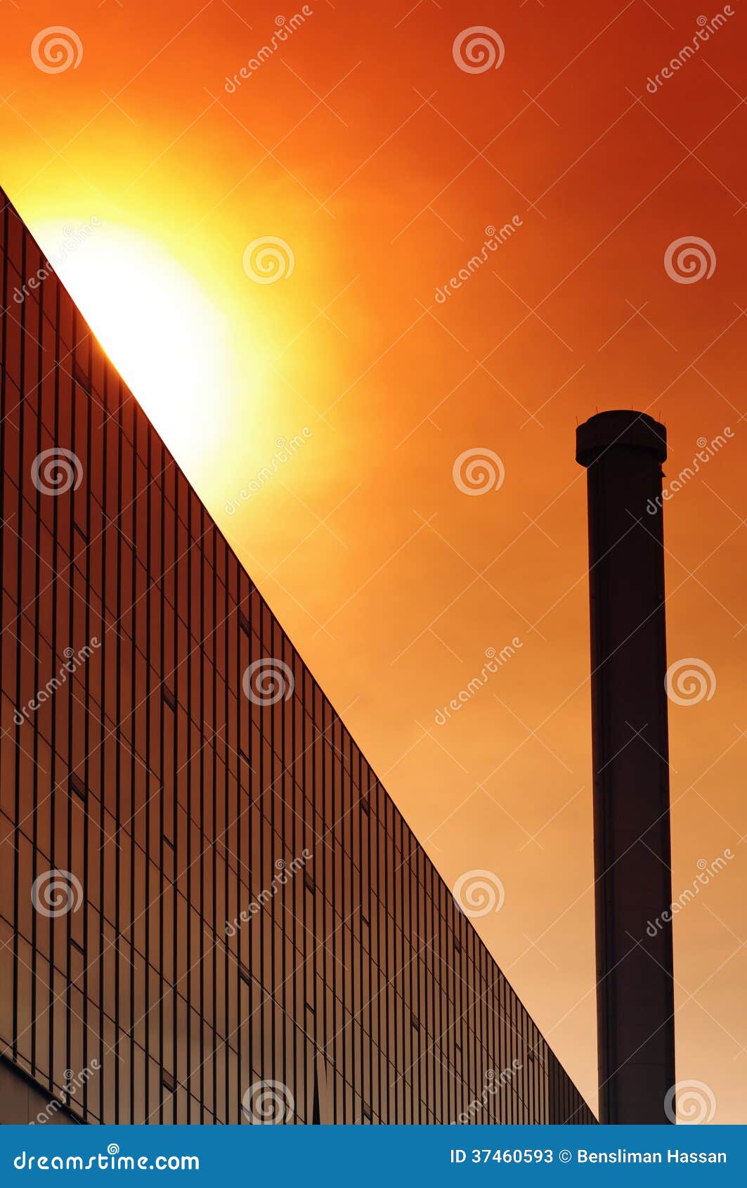 Factory in Paris East Side Suburb Stock Image - Image of travel, suburb ...