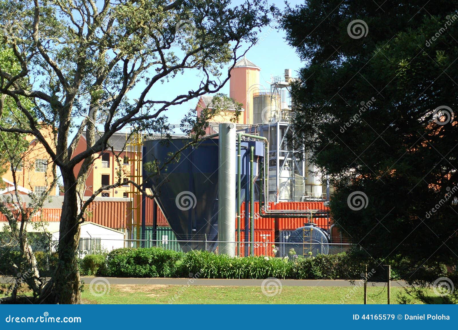 Factory in park stock image. Image of building, park - 44165579