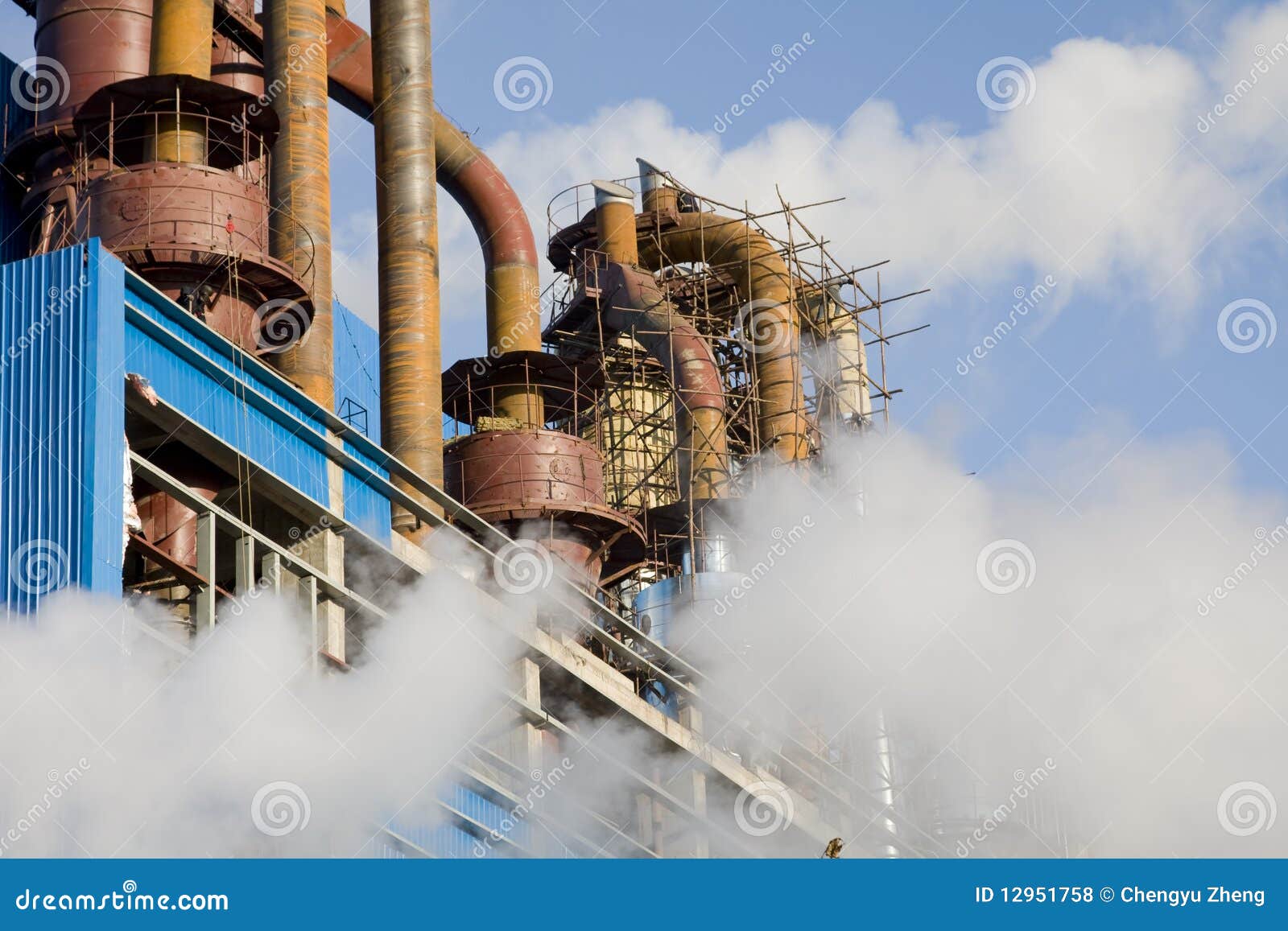 Factory pipe stock photo. Image of climate, metal, fumes - 12951758
