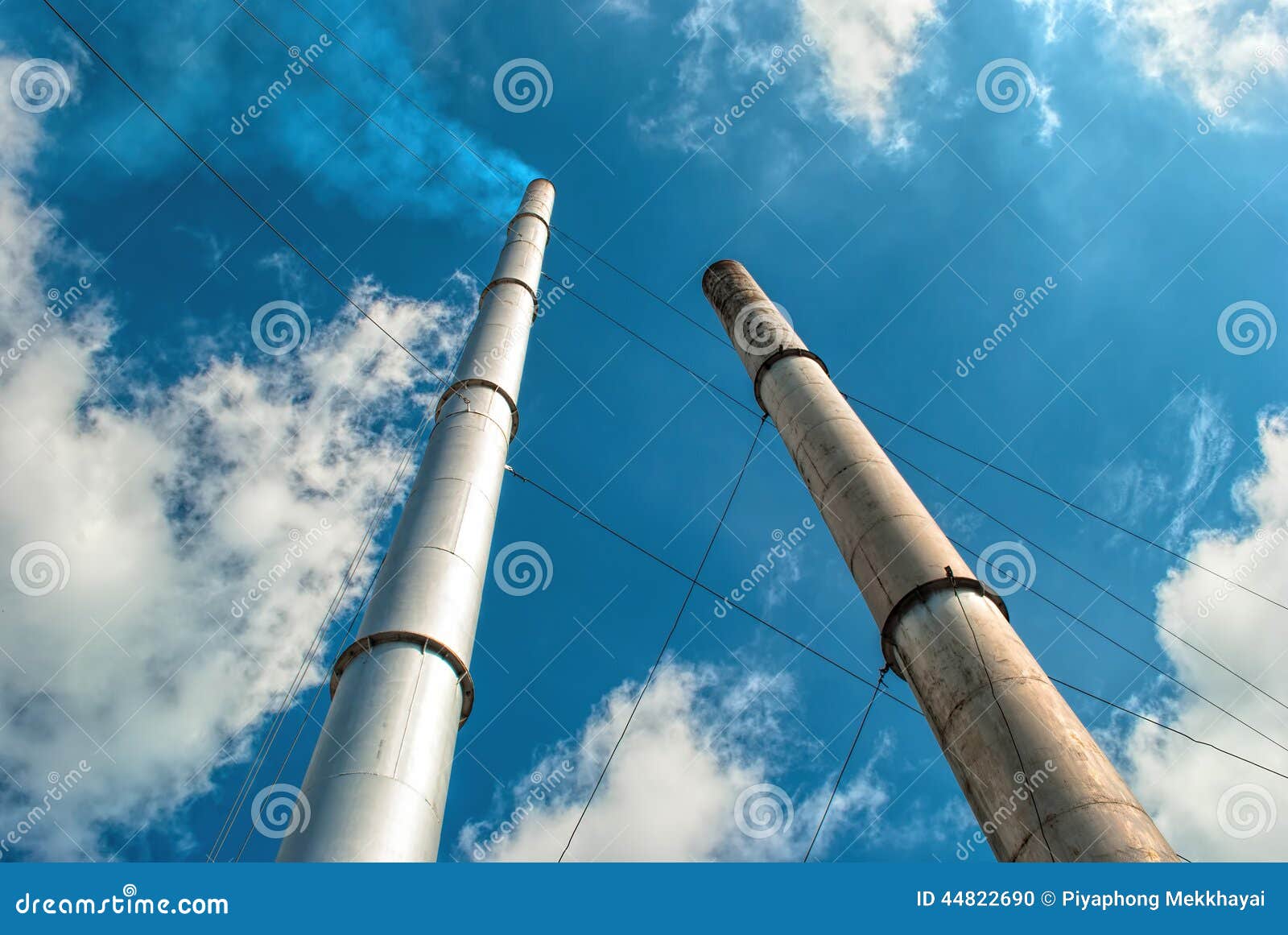 Factory pipe stock photo. Image of global, dioxide, climate - 44822690