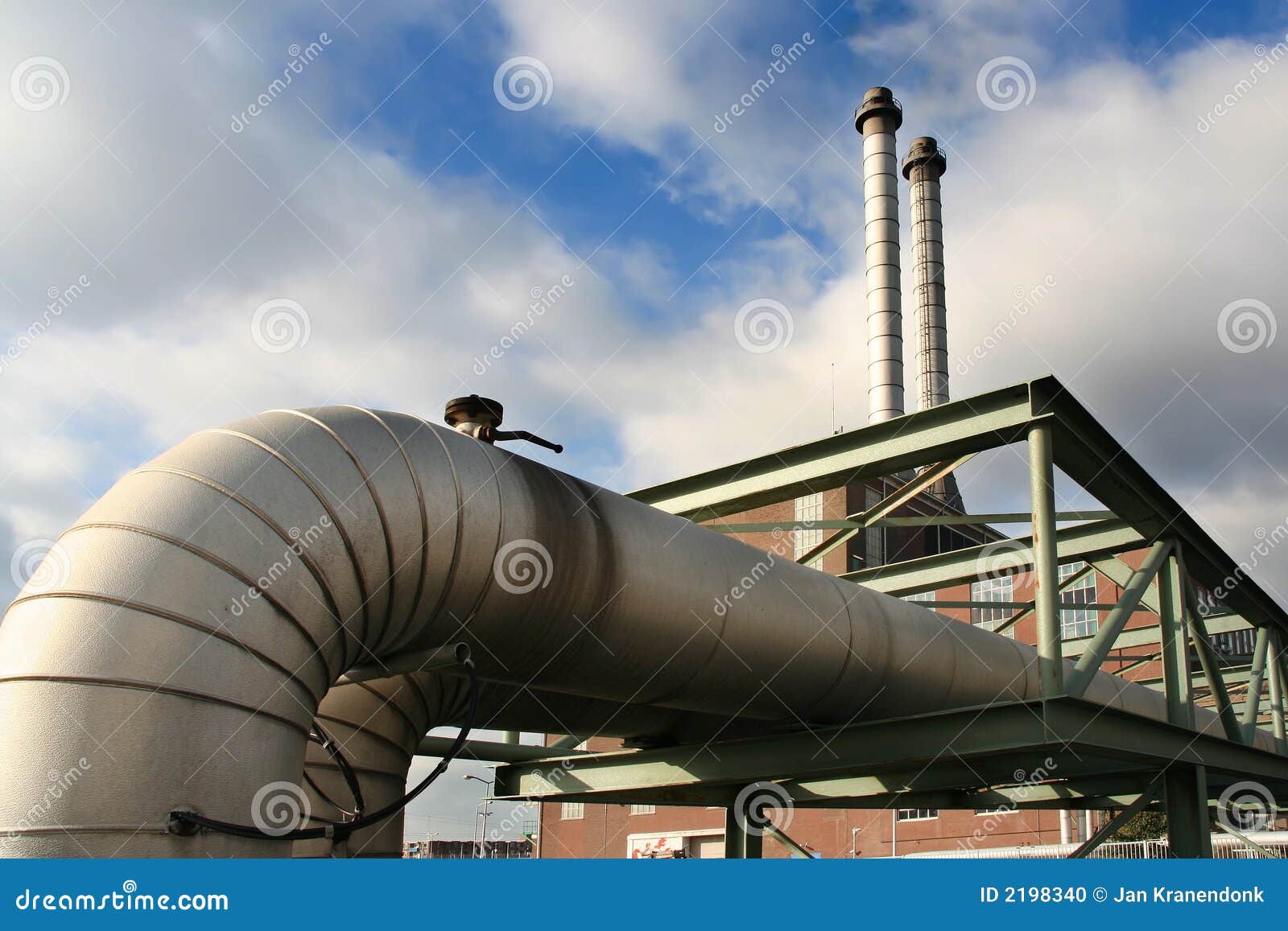 Factory Pipes stock photo. Image of chimneys, industry - 2198340