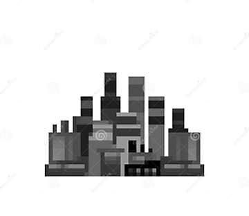 Factory Pixel Art. Plant 8 Bit Stock Vector - Illustration of ...