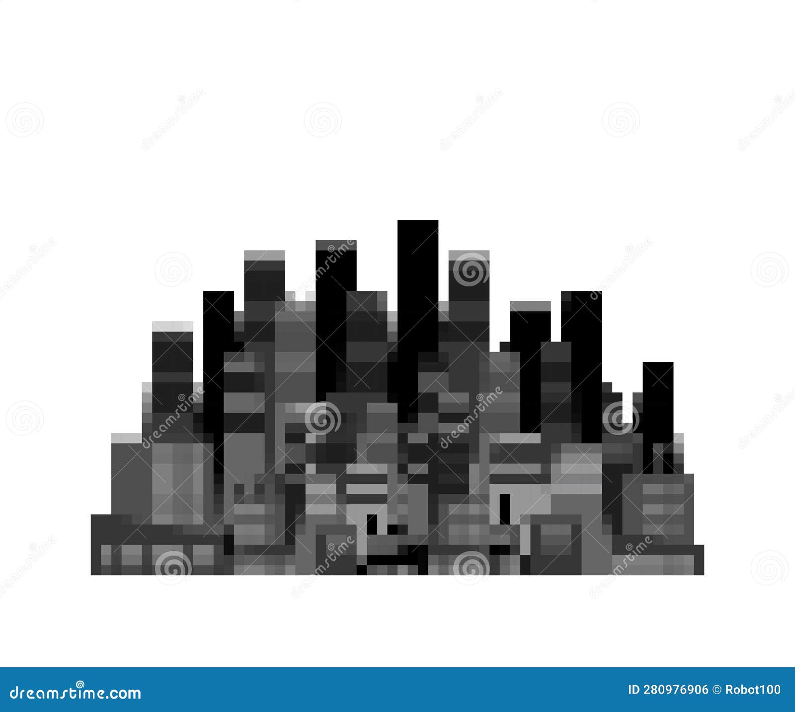 Factory Pixel Art. Plant 8 Bit. Pixelate Manufactory. Vector ...