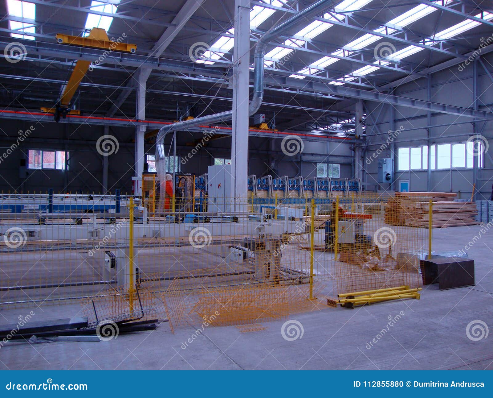 Factory production beams stock photo. Image of background - 112855880