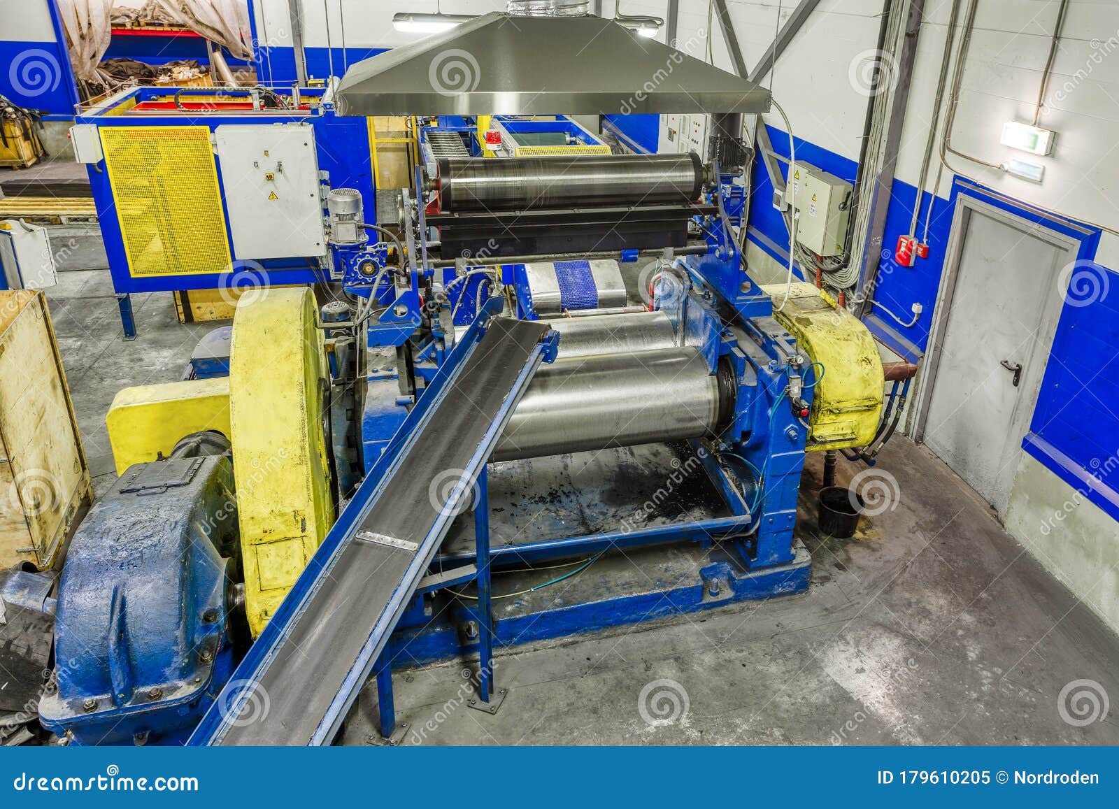 Factory for the Production of Conveyor Belts. Stock Image - Image of ...
