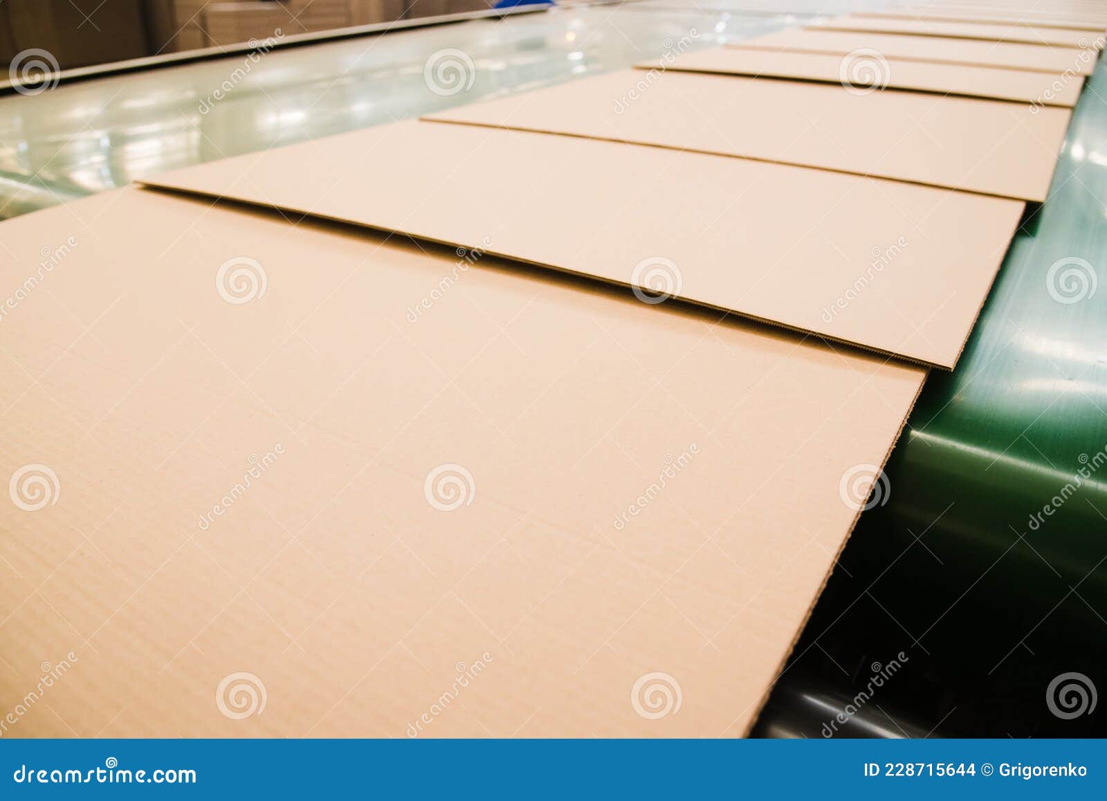 Factory for the Production of Corrugated Cardboard Stock Photo - Image ...