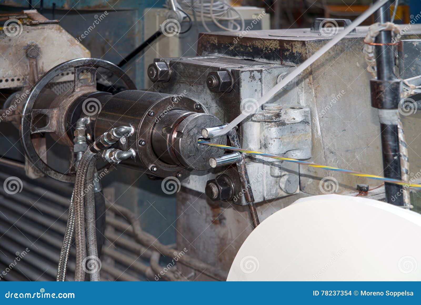 Factory - Production Electrical Wires Stock Photo - Image of industrial ...