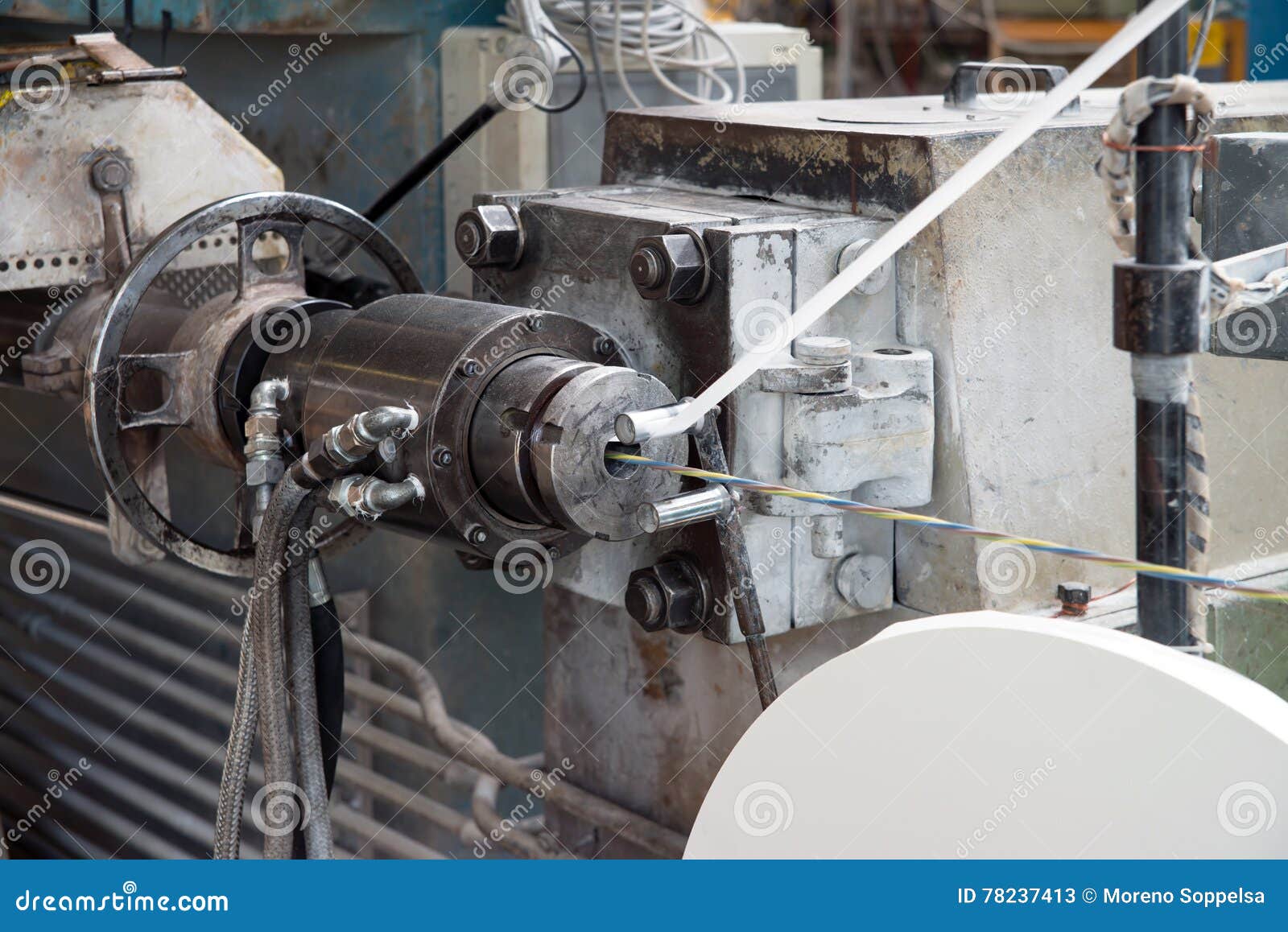 Factory - Production Electrical Wires Stock Image - Image of ...