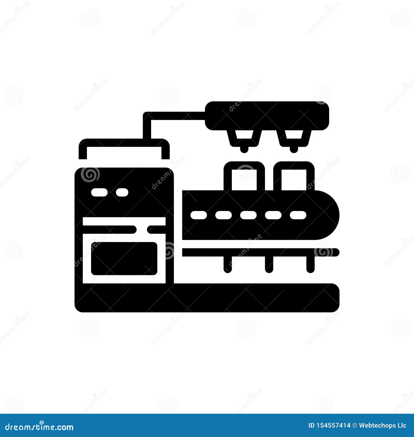 Manufacturing Industry Line Icons Collection. Assembly, Automation ...