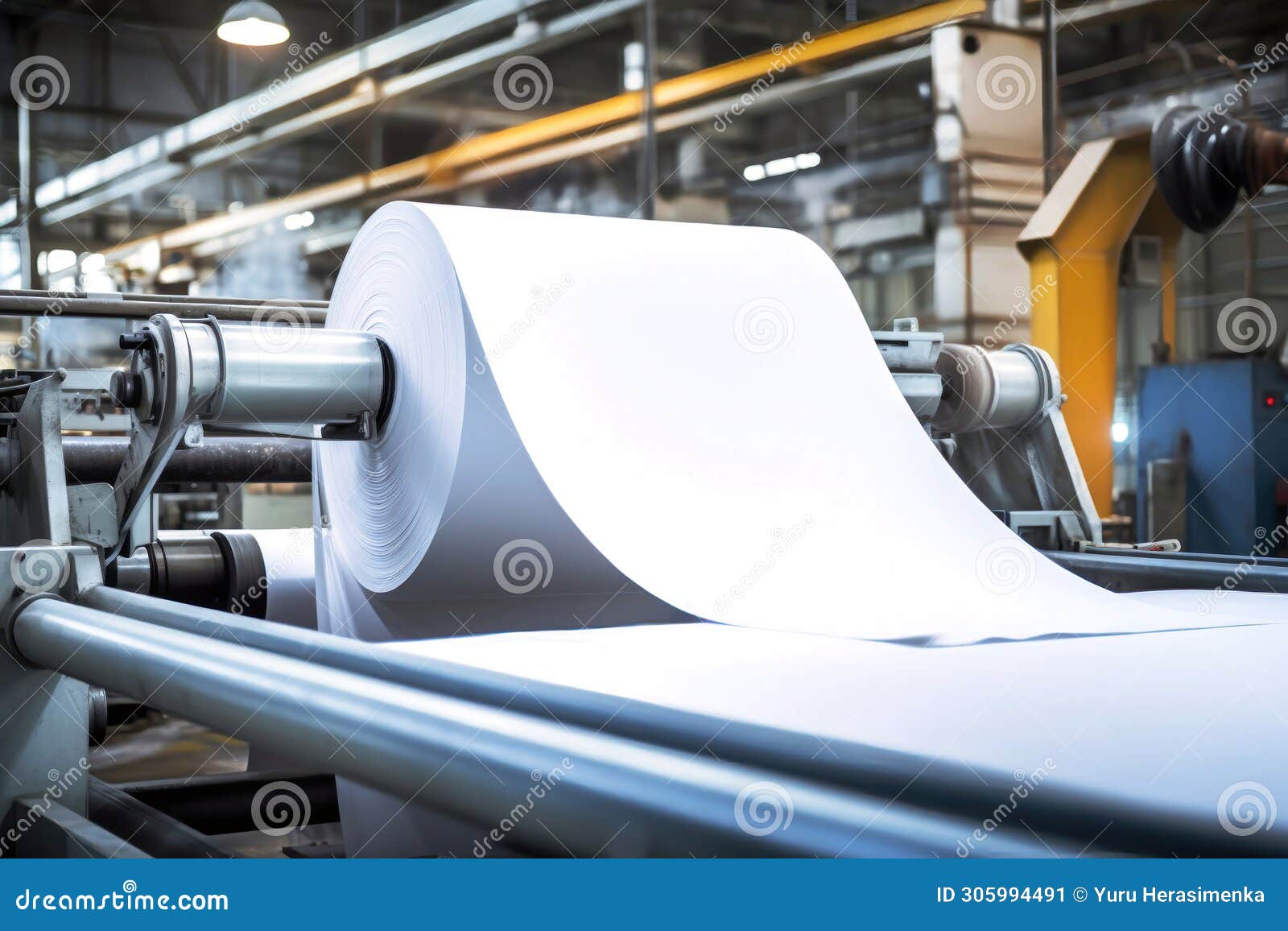 Factory for the Production of Paper and Cardboard. Production Equipment ...