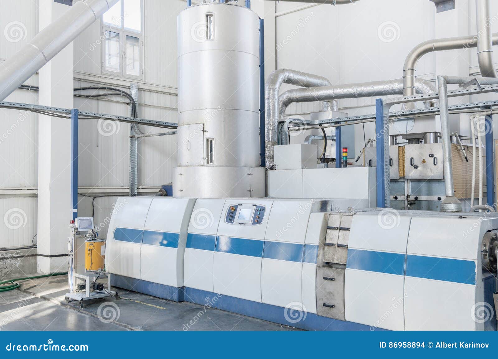 Factory for the Production of Pet Plastic Granules. Plant of PET Stock ...