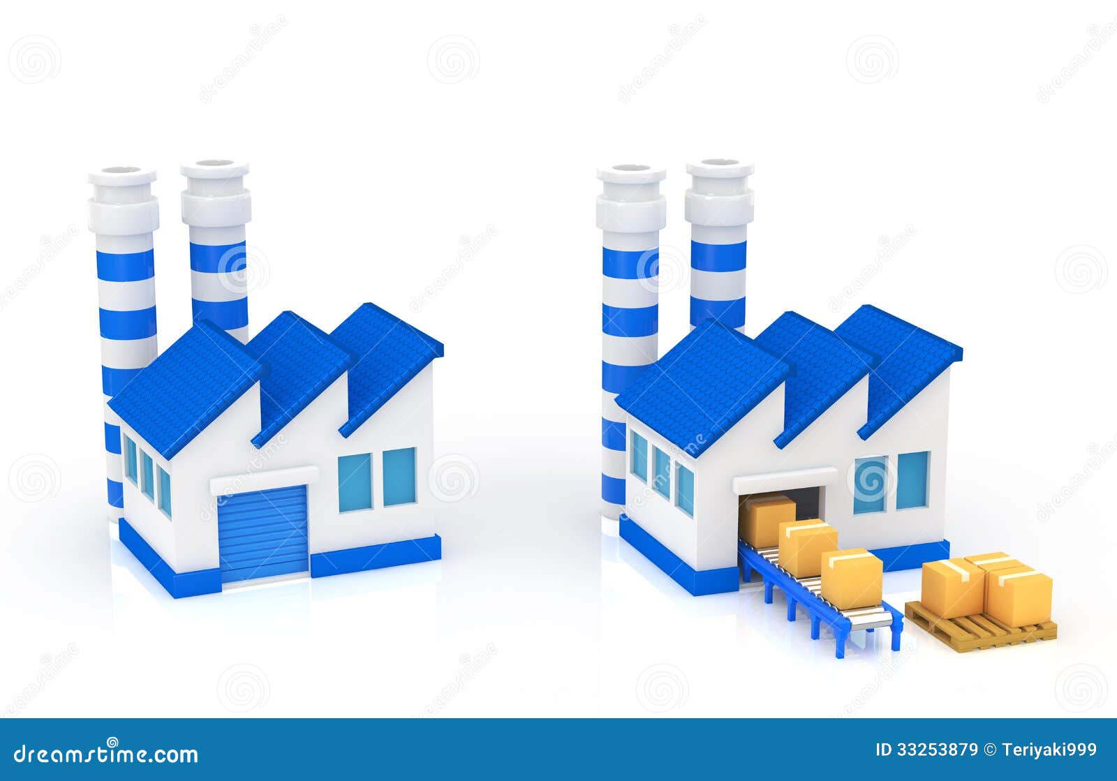 Factory White Background Stock Illustrations – 68,035 Factory White ...