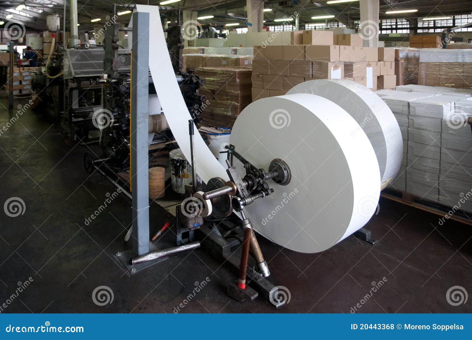 Factory: Prodution of Envelopes and Bag Stock Photo - Image of ...