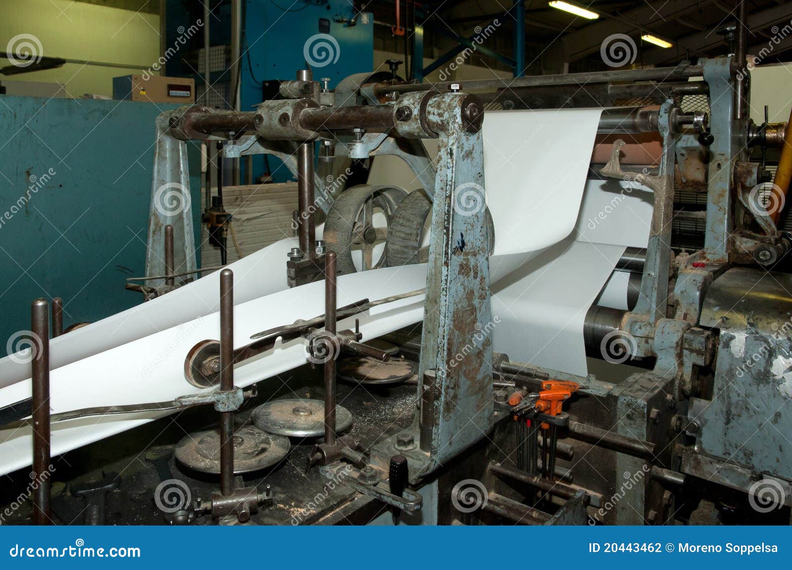 Factory: Prodution of Envelopes and Bag Stock Photo - Image of machine ...