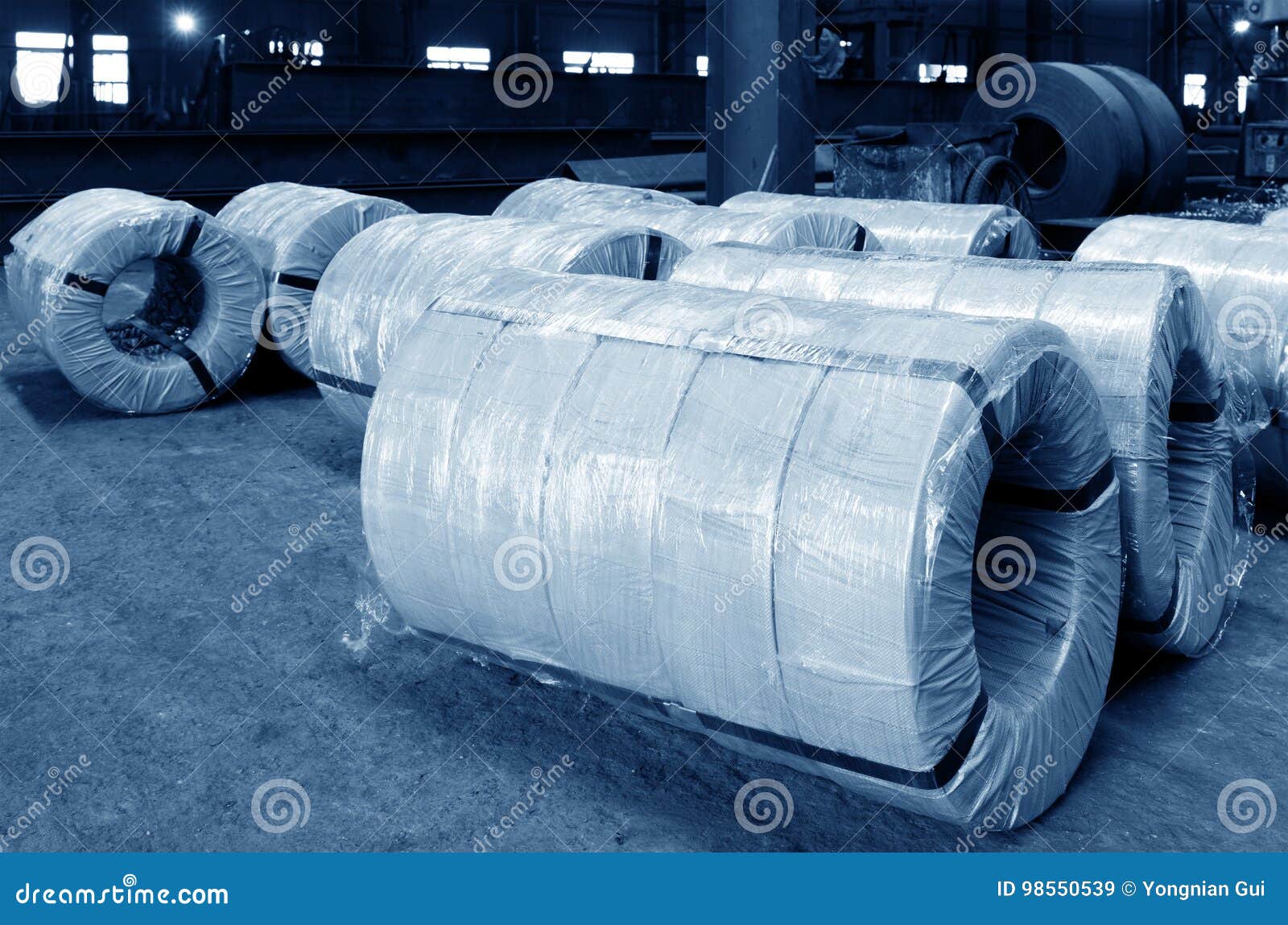 Factory raw materials stock image. Image of zinked, mill - 98550539