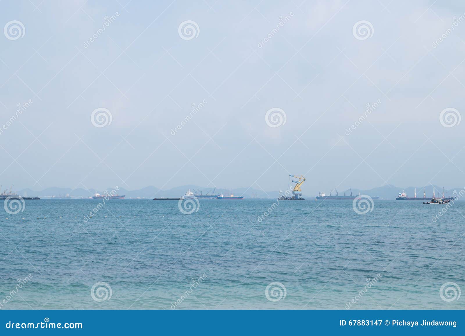 Factory at Rayong Sea (Eastern Seaboard) Stock Image - Image of ...