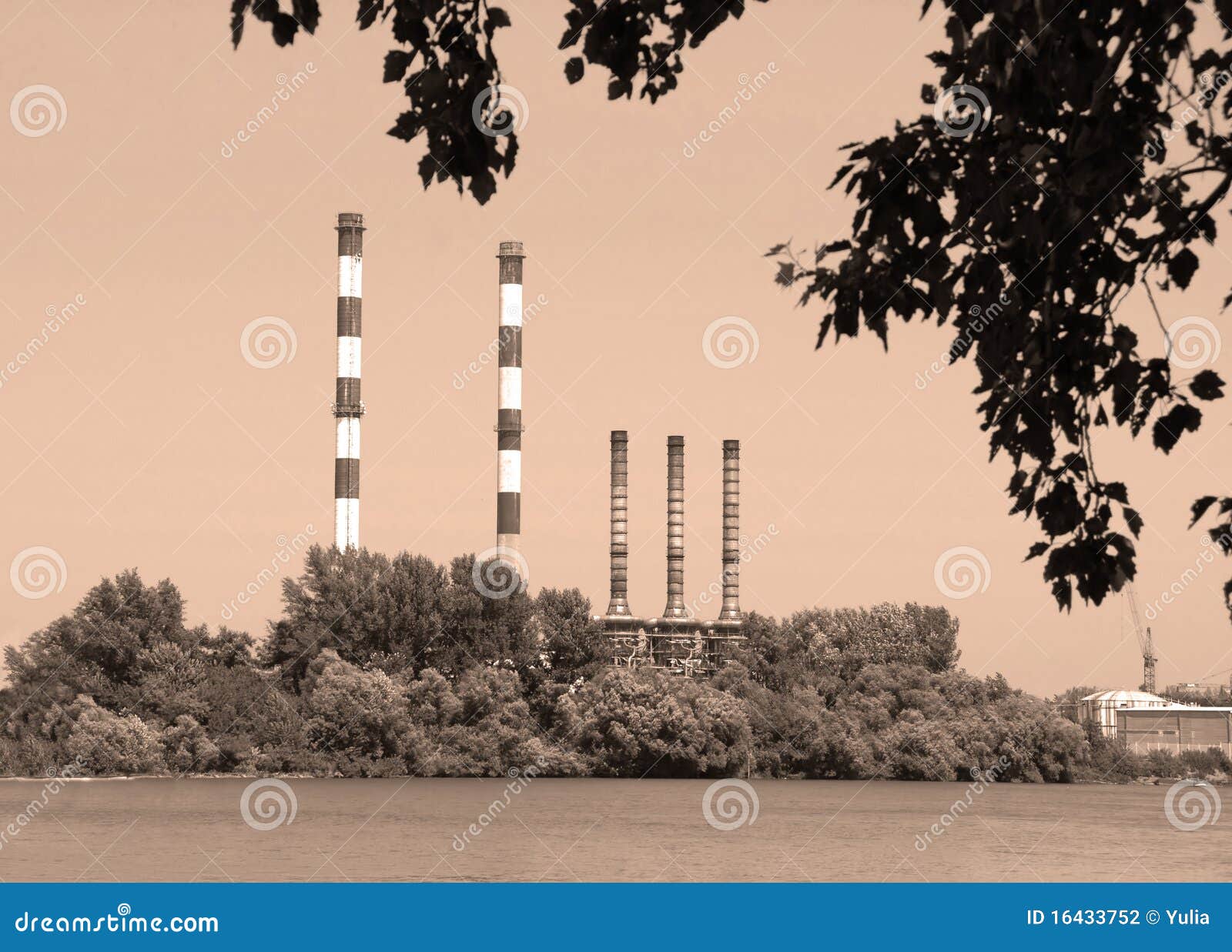 Factory by river stock photo. Image of nature, environmental - 16433752