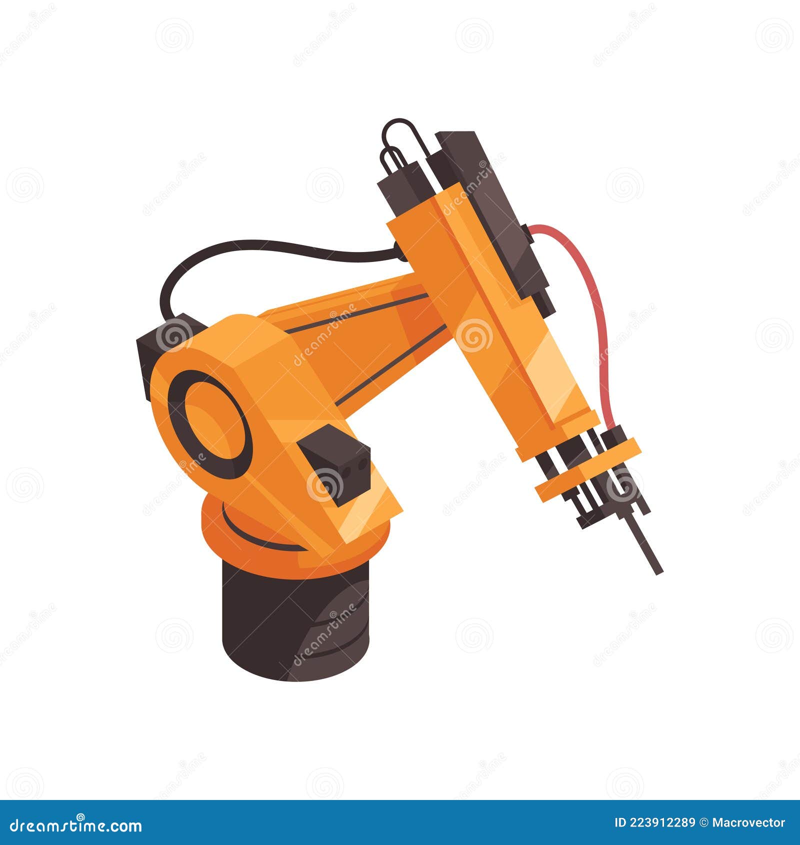 Factory Robot Icon stock vector. Illustration of conveyor - 223912289
