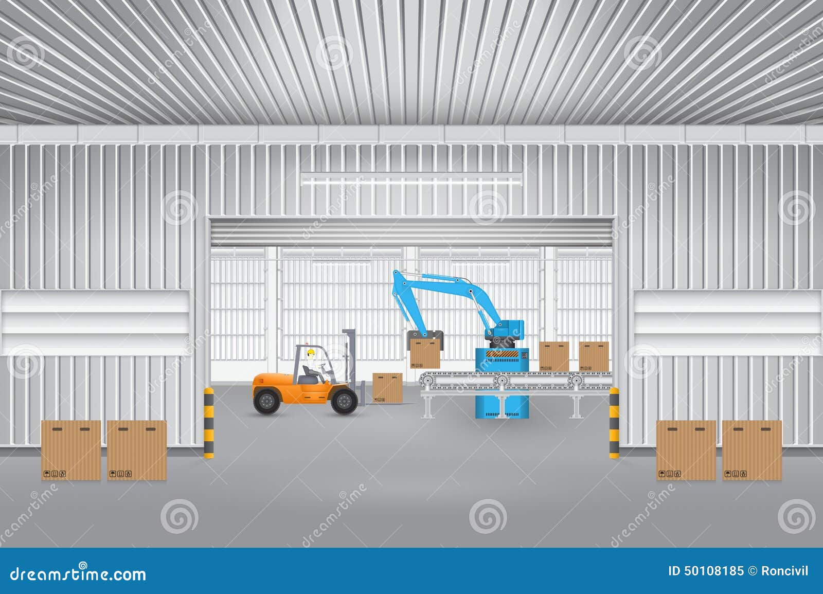 Factory stock vector. Illustration of electrical, factory - 50108185