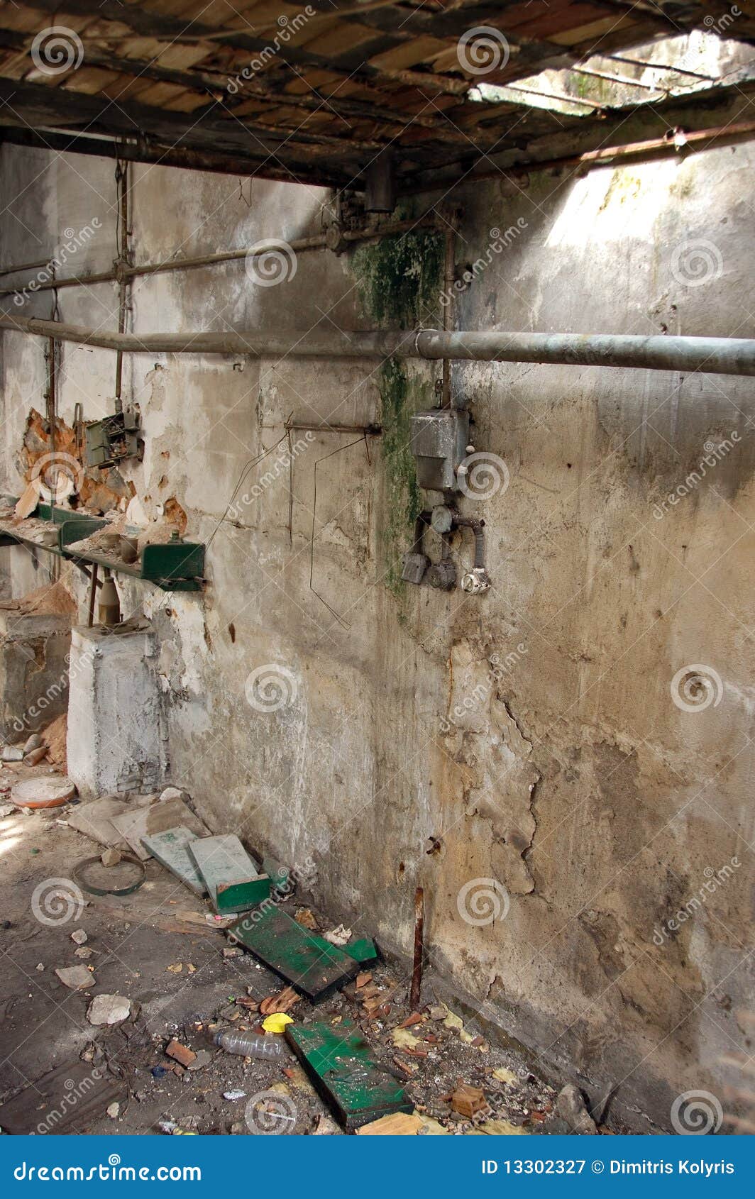Factory ruins stock image. Image of abandoned, derelict - 13302327
