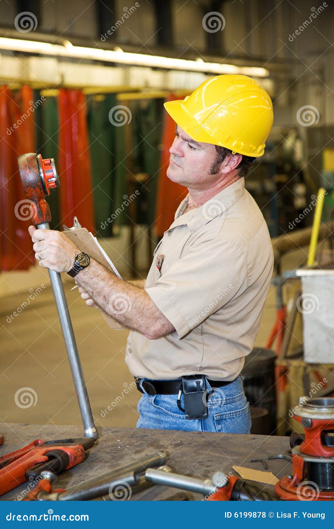 Factory Safety Inspection stock photo. Image of inventory - 6199878
