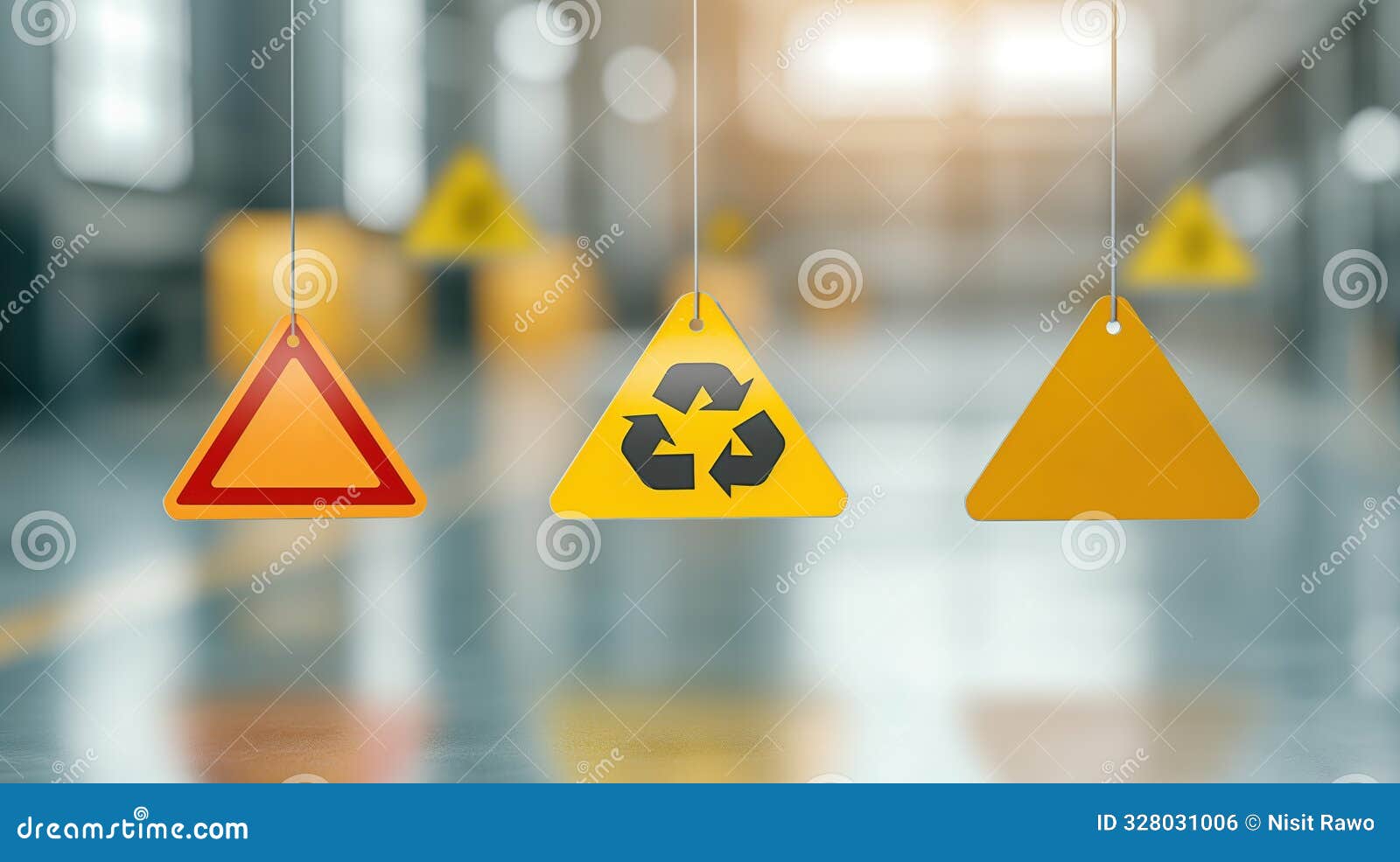 Factory Safety Signs, Warning Element, Flat Design, Bold Colors ...