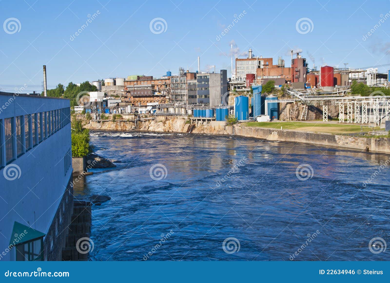 Factory in Sarpsborg stock photo. Image of norway, carton - 22634946