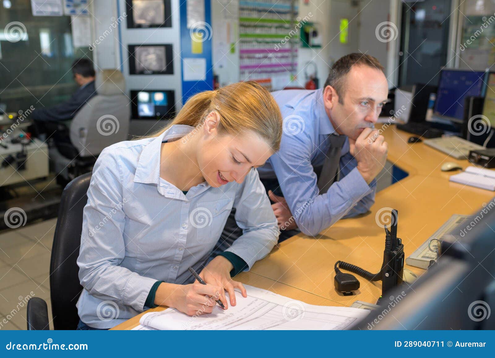 Factory Security Unit Team at Work Stock Image - Image of unit ...